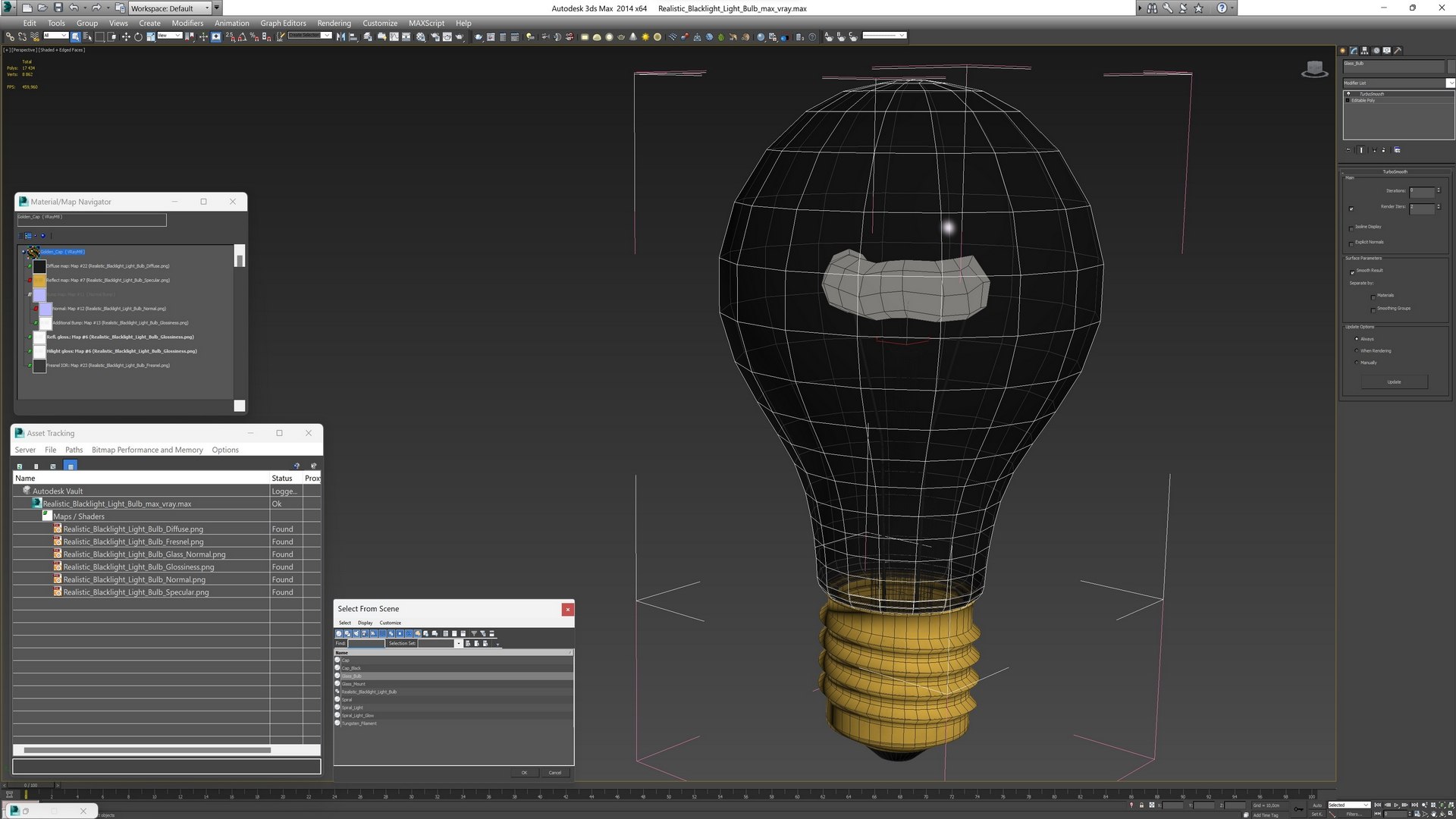 3D Realistic Blacklight Light Bulb - TurboSquid 2237017