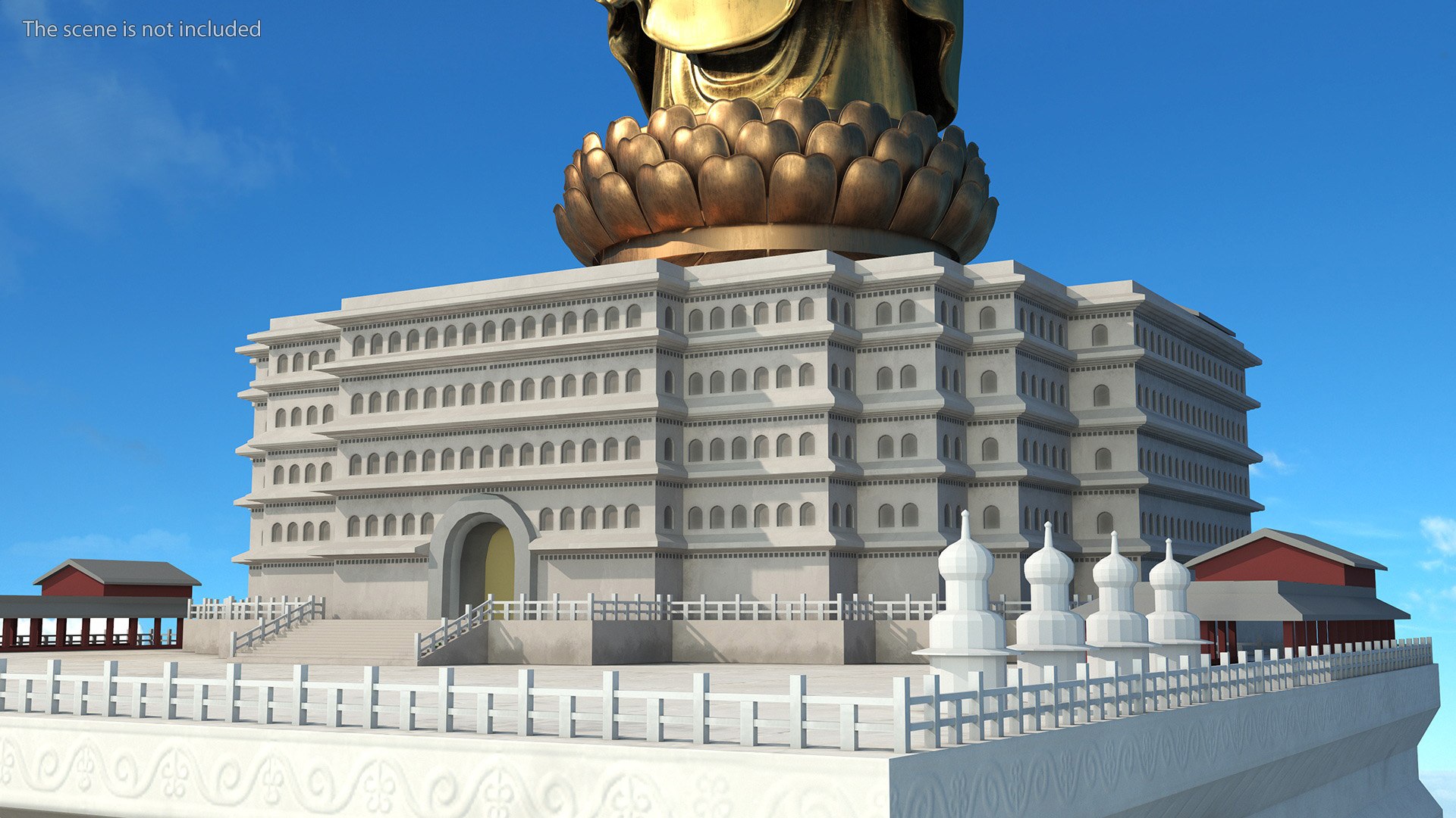Spring Temple Buddha 3D Model - TurboSquid 2208802