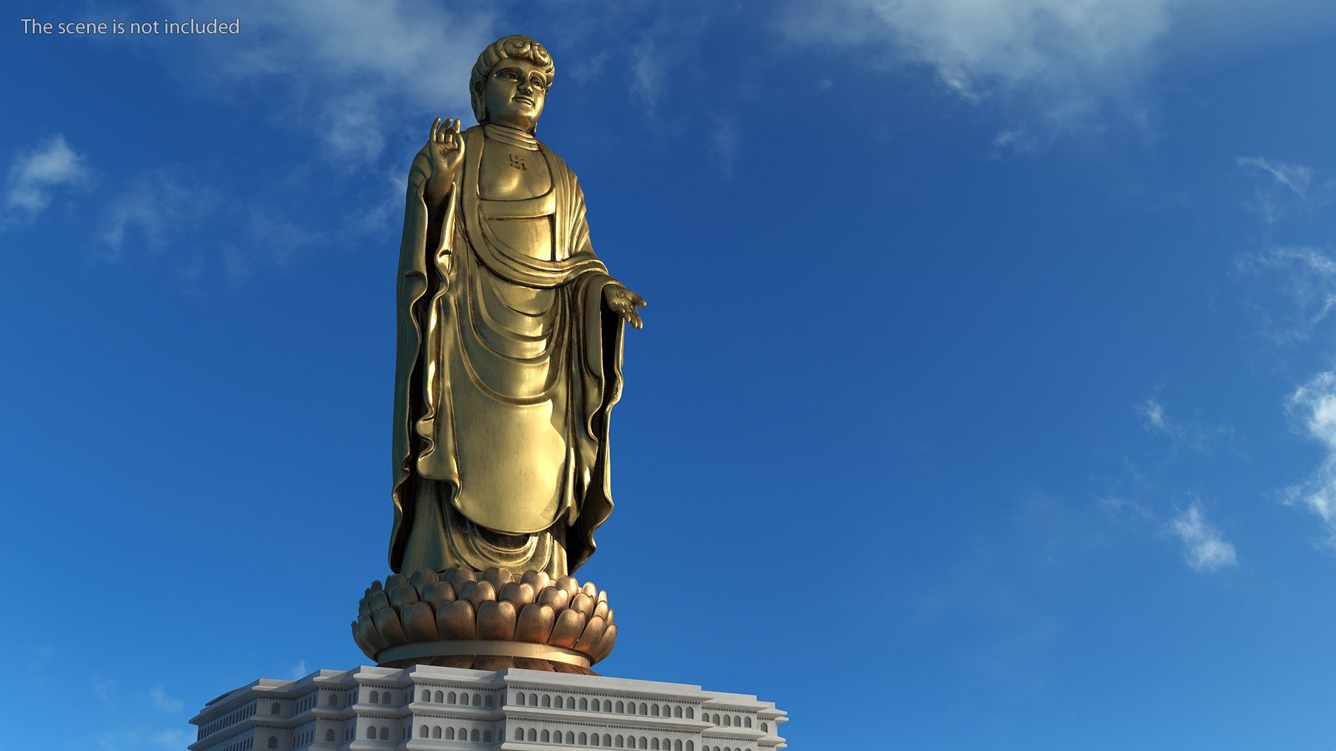 Spring Temple Buddha 3D Model - TurboSquid 2208802