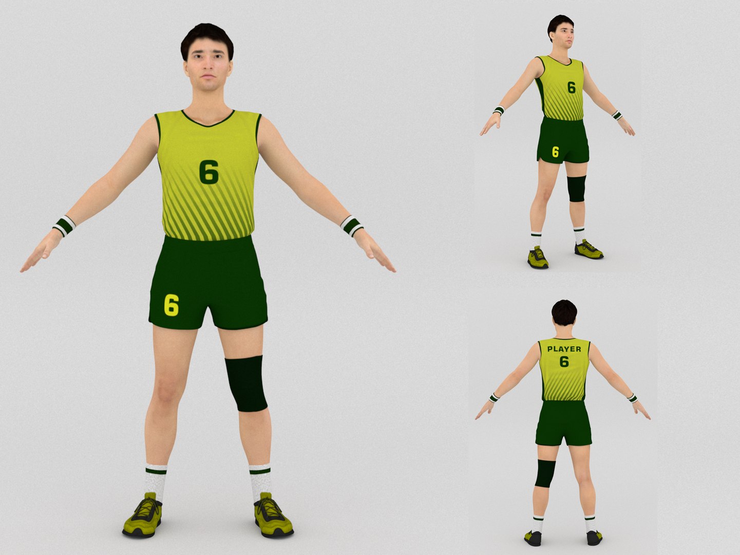 3D Volleyball Player V1 - TurboSquid 1738903