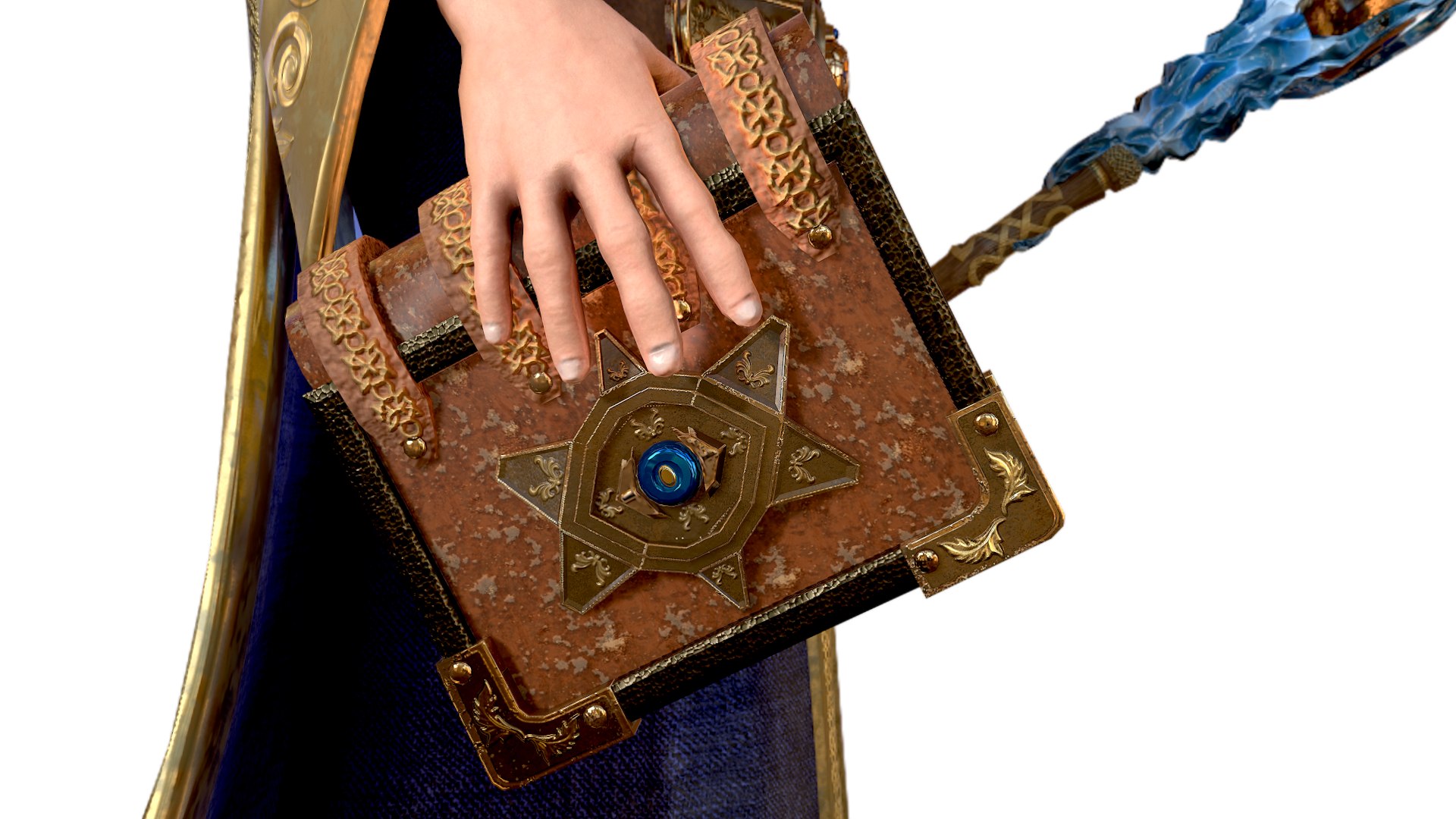 Original Wizard Staff 3D Model - TurboSquid 1442377