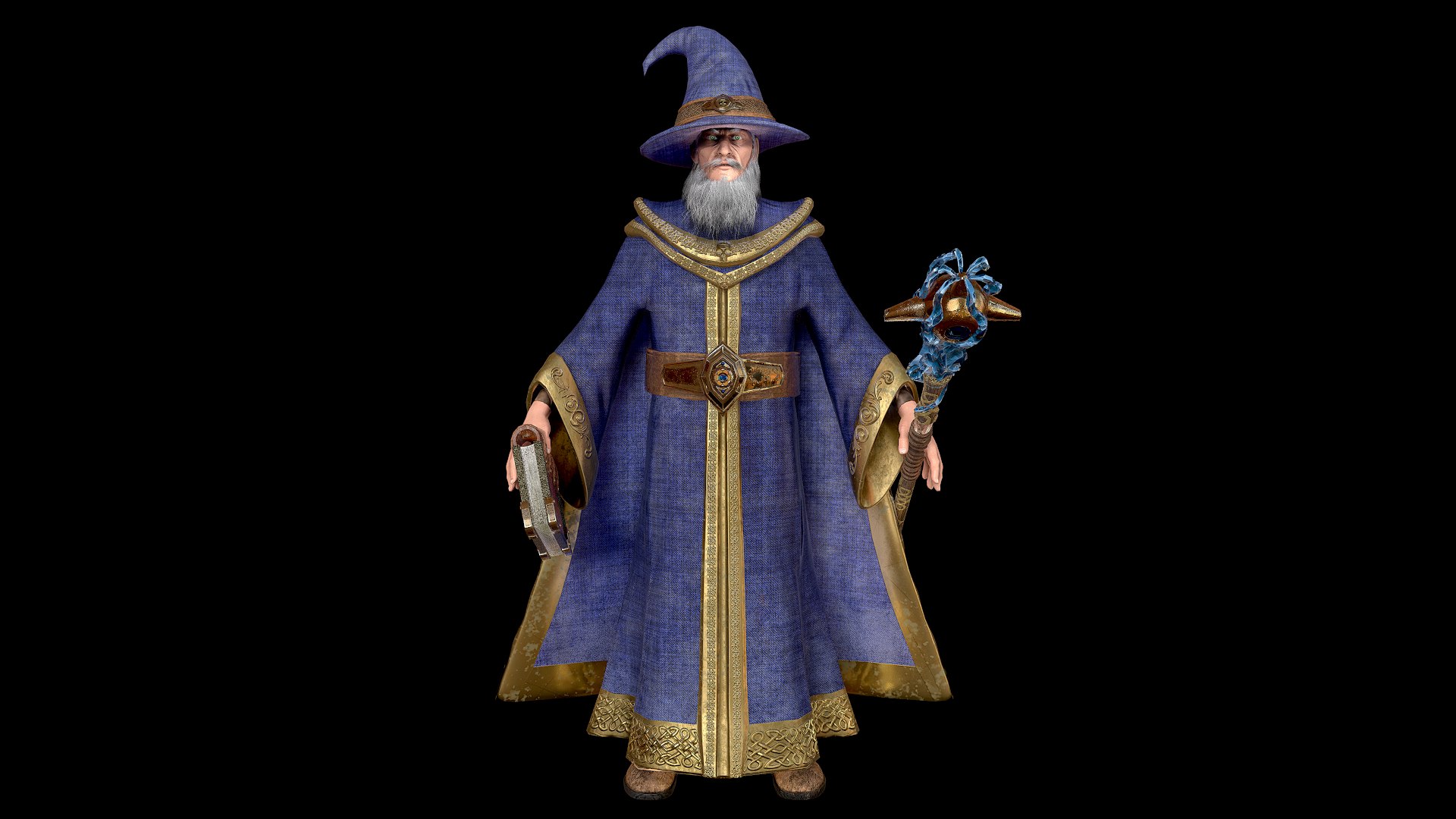 Original wizard staff 3D model - TurboSquid 1442377