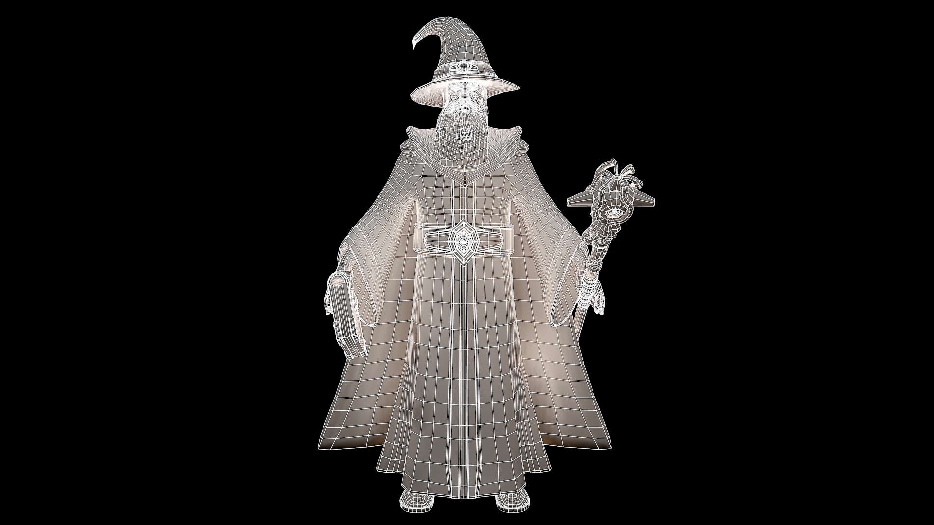 Original wizard staff 3D model - TurboSquid 1442377