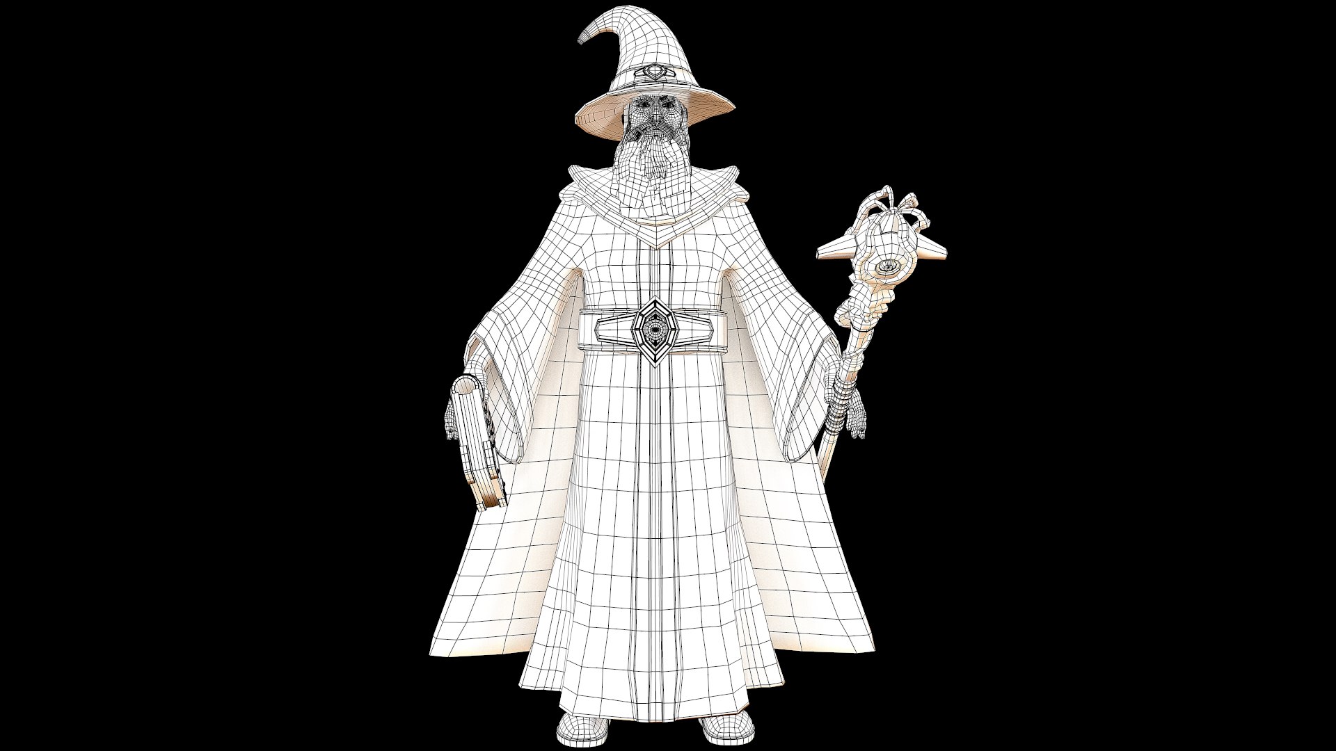 Original wizard staff 3D model - TurboSquid 1442377
