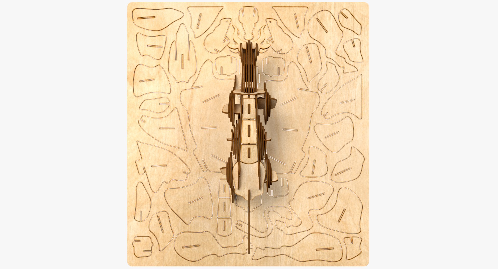 Bull Laser Cut Model - TurboSquid 1295851