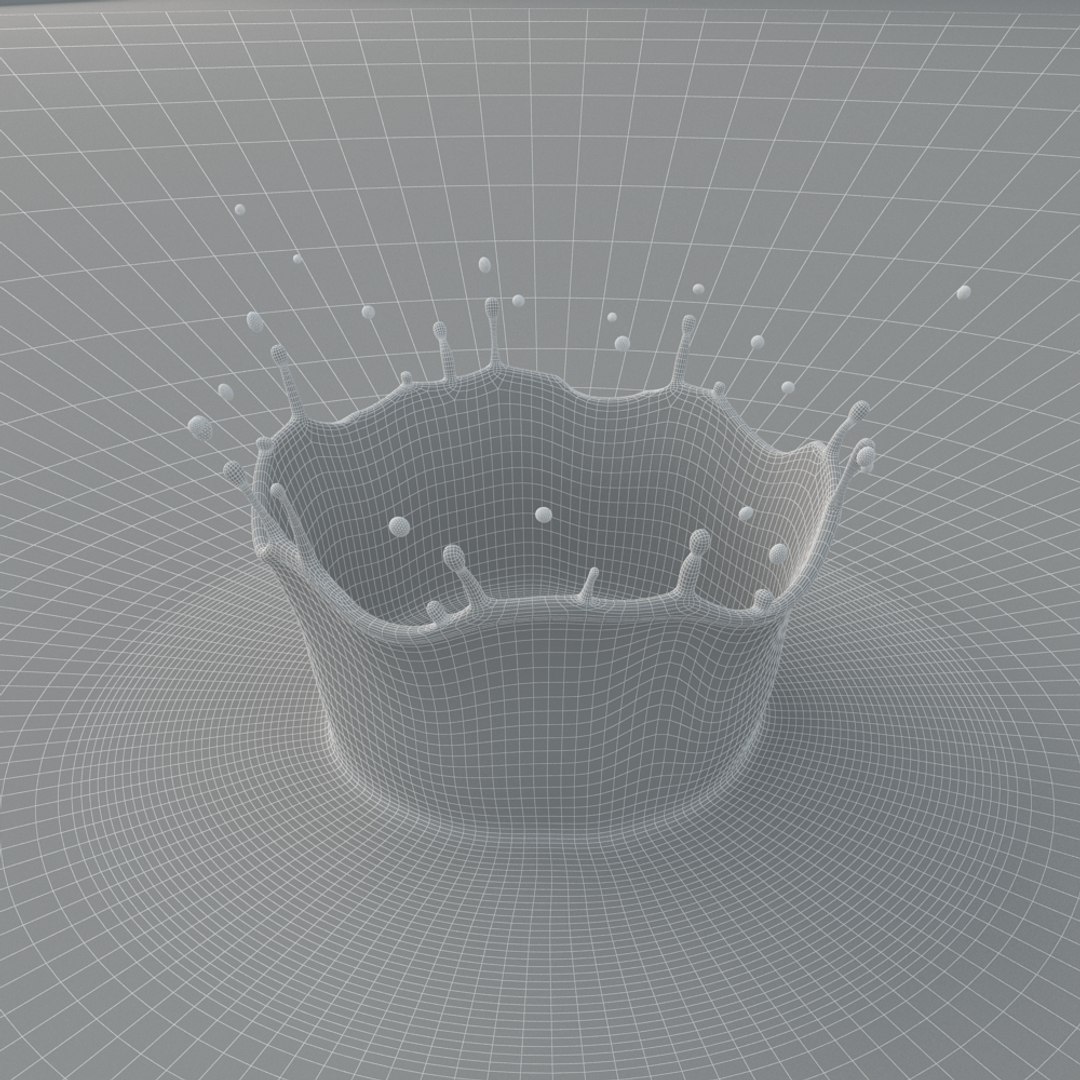 3d Milk Drop Model