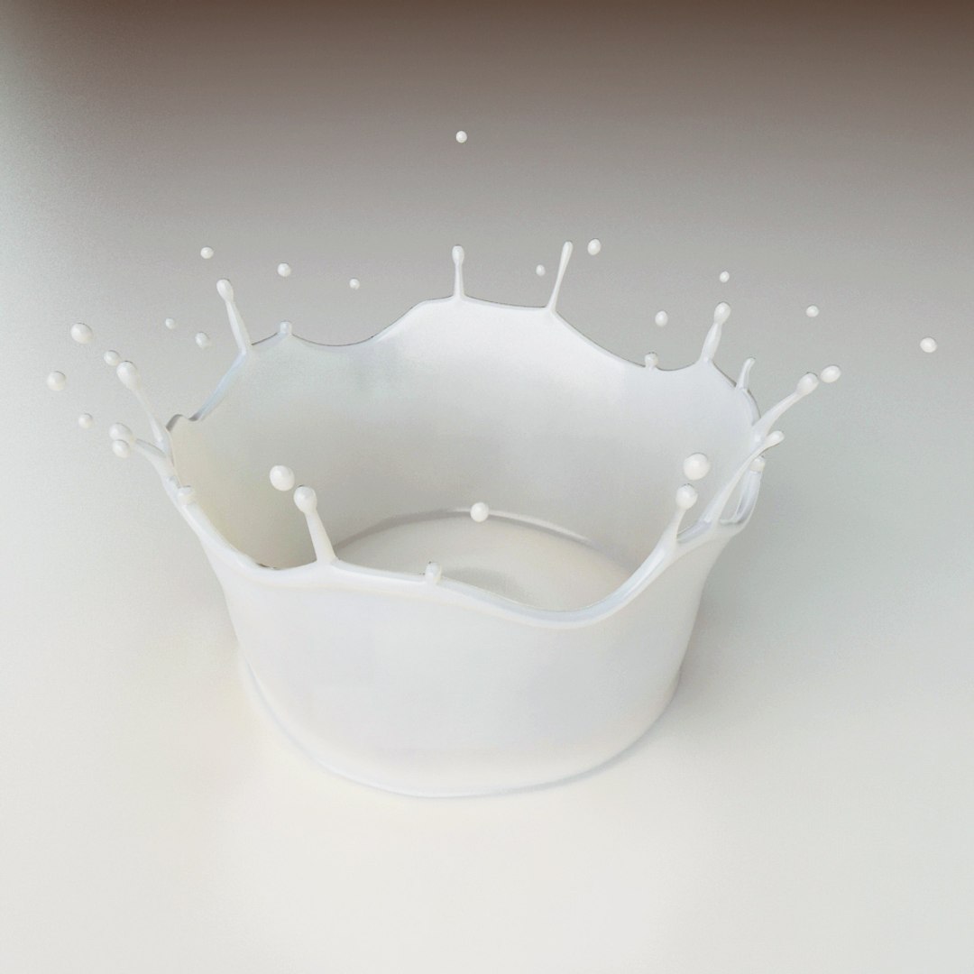 3d Milk Drop Model