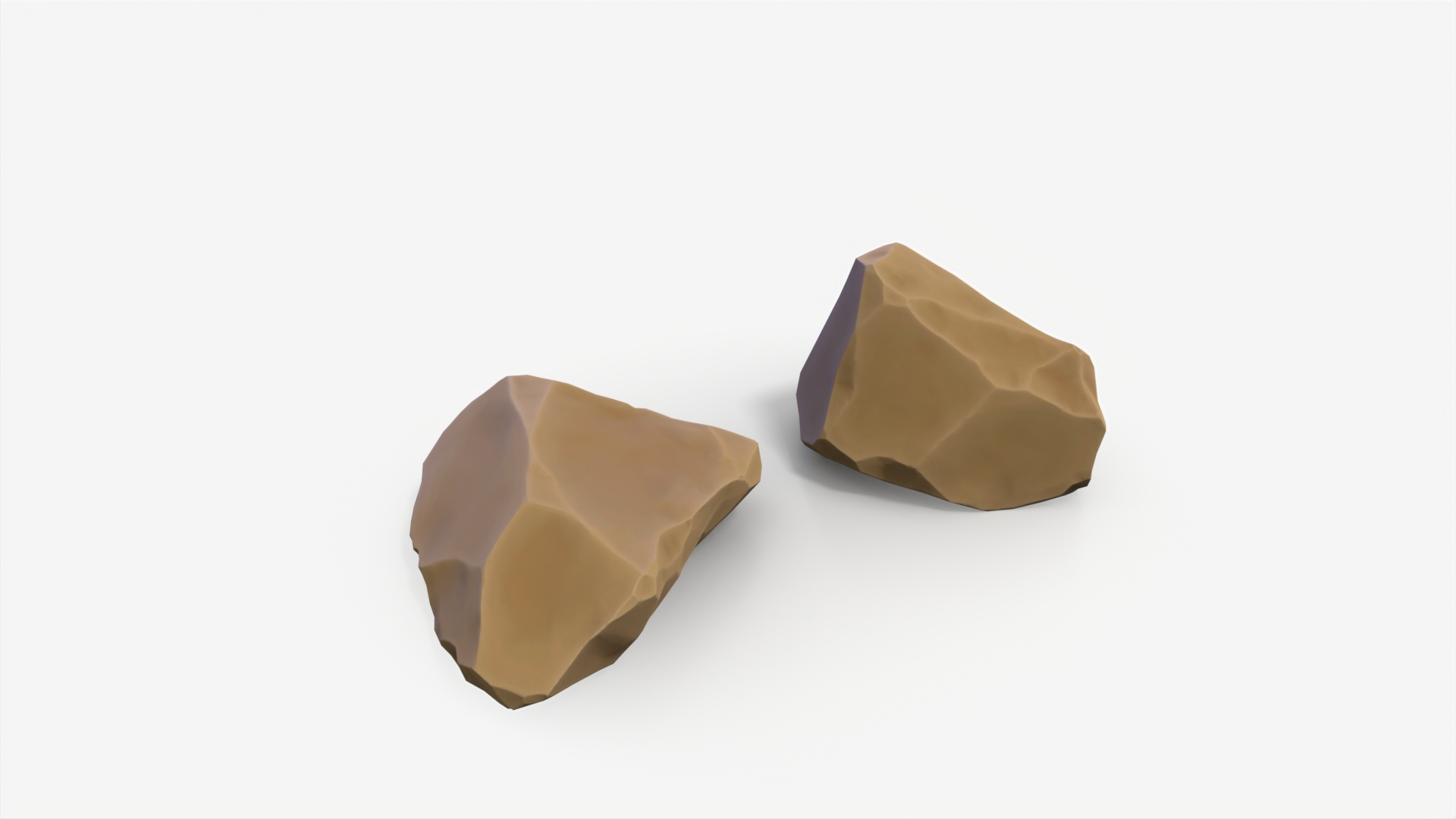 3D Stylized Desert Yellow Rock Collection model - TurboSquid 2156353
