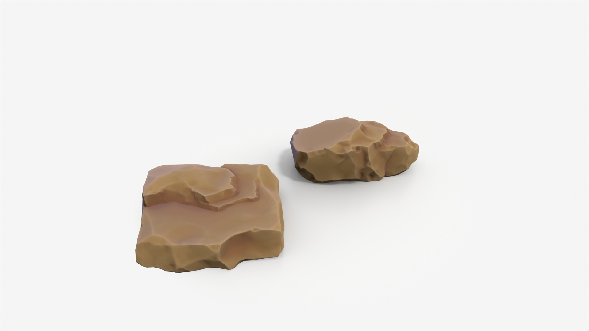 3D Stylized Desert Yellow Rock Collection model - TurboSquid 2156353