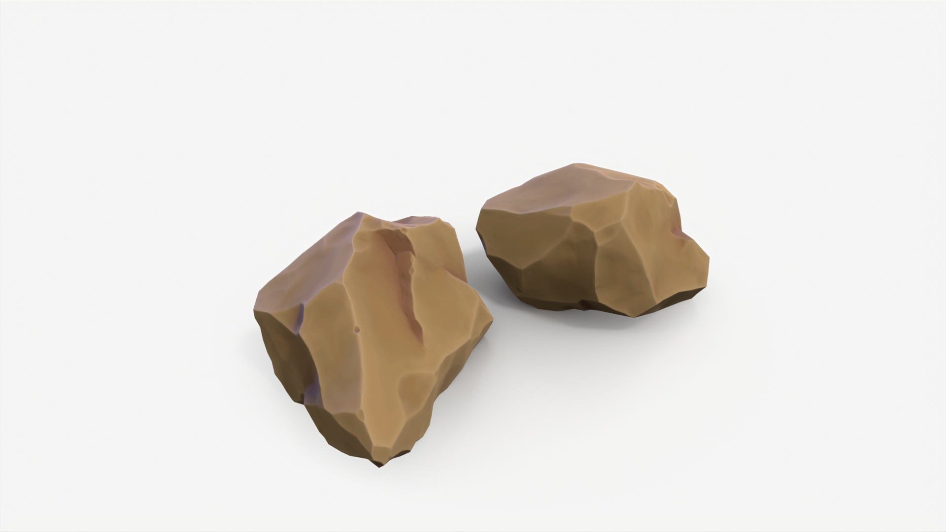 3D Stylized Desert Yellow Rock Collection model - TurboSquid 2156353