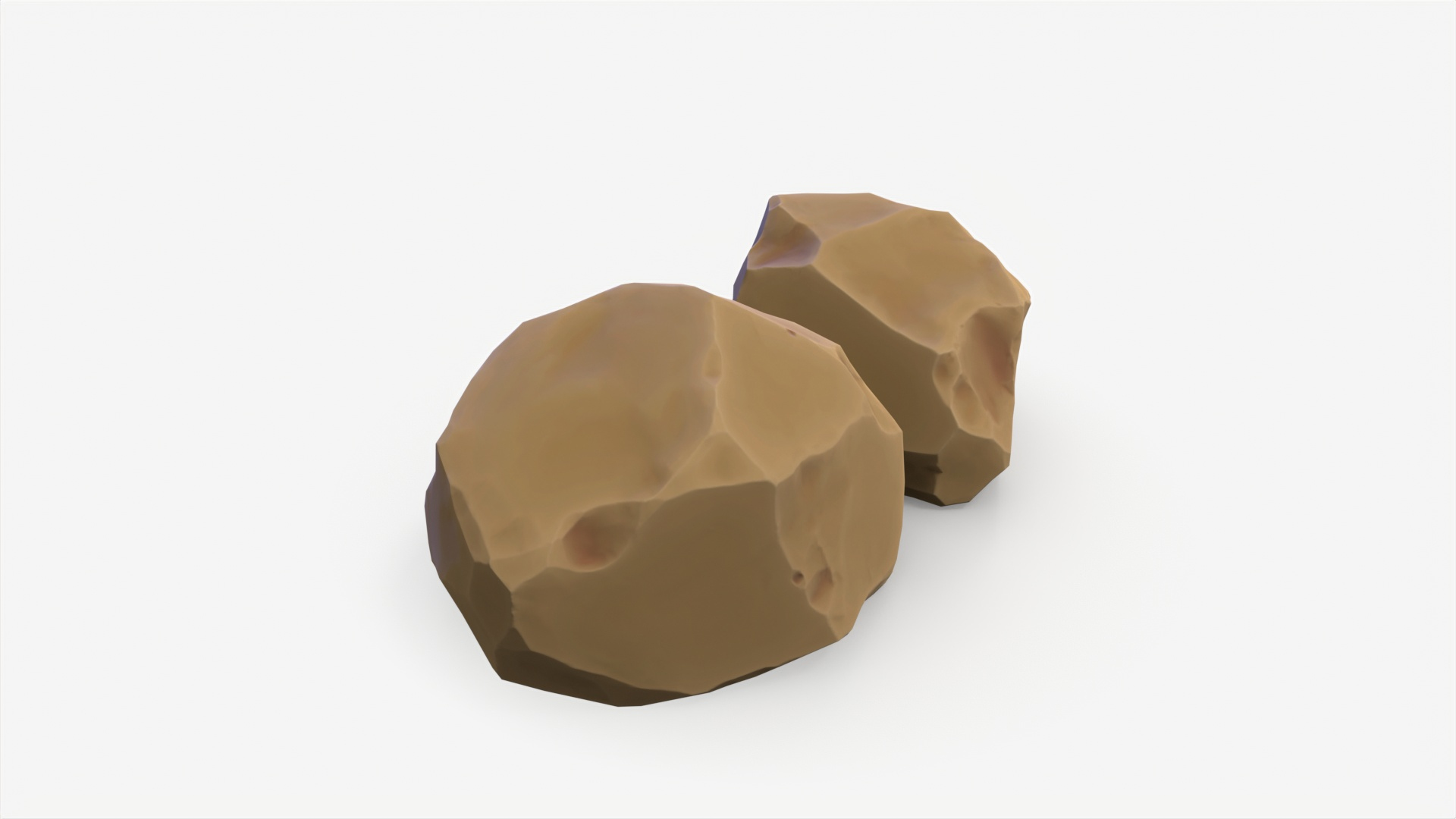 3D Stylized Desert Yellow Rock Collection model - TurboSquid 2156353