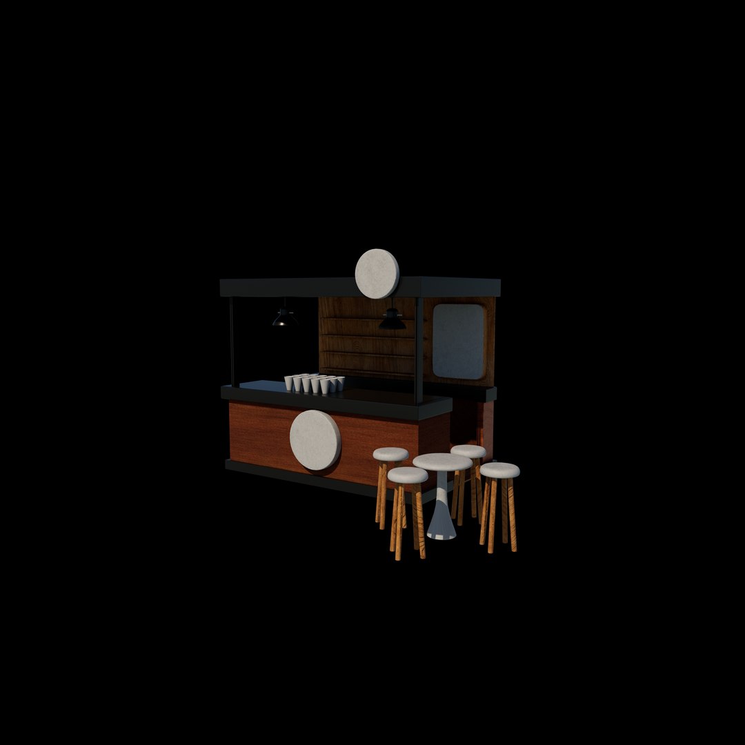 3D Kiosk Stand Booth 3D Model - TurboSquid 2331555