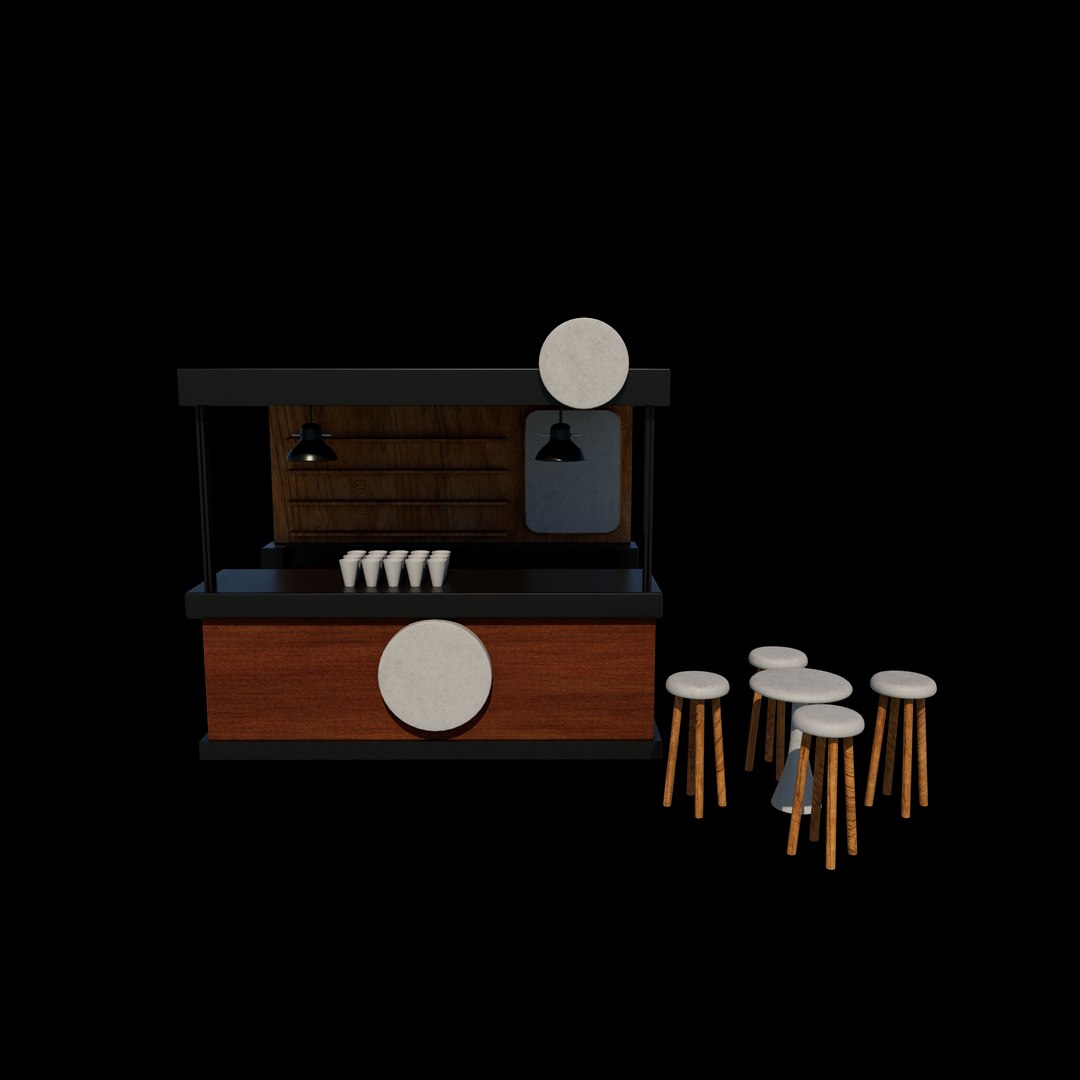 3D Kiosk Stand Booth 3D Model - TurboSquid 2331555