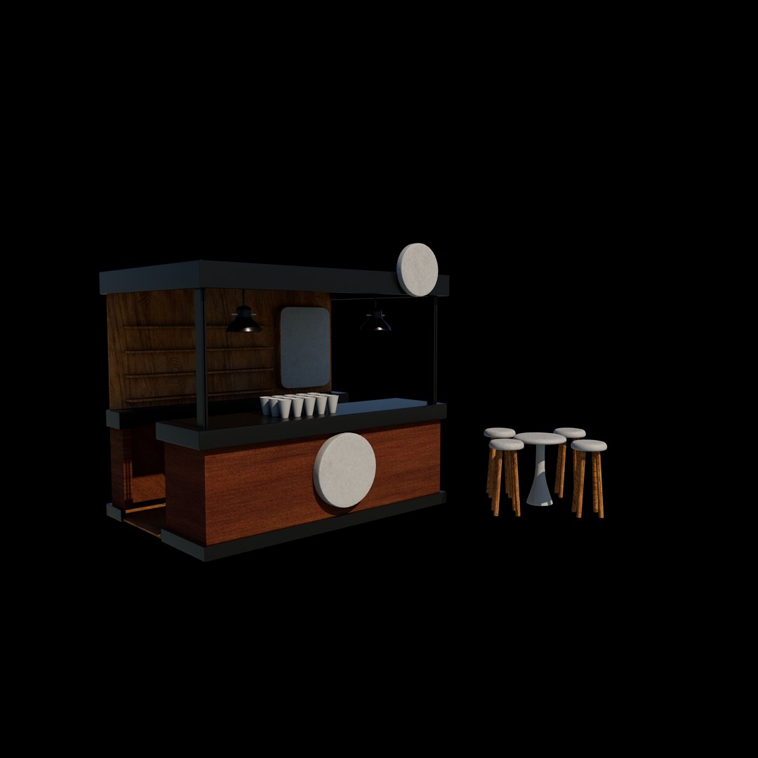 3D Kiosk Stand Booth 3D Model - TurboSquid 2331555