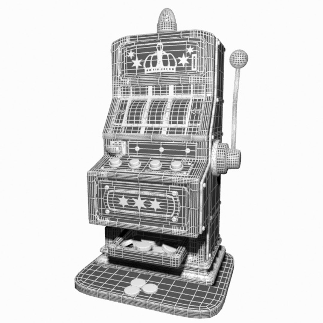 Cartoon Slot Machine 3d Model