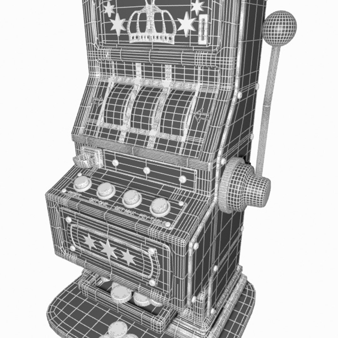 Cartoon Slot Machine 3d Model