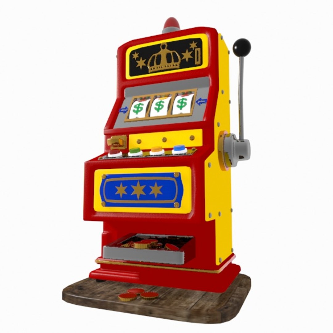 Cartoon Slot Machine 3d Model