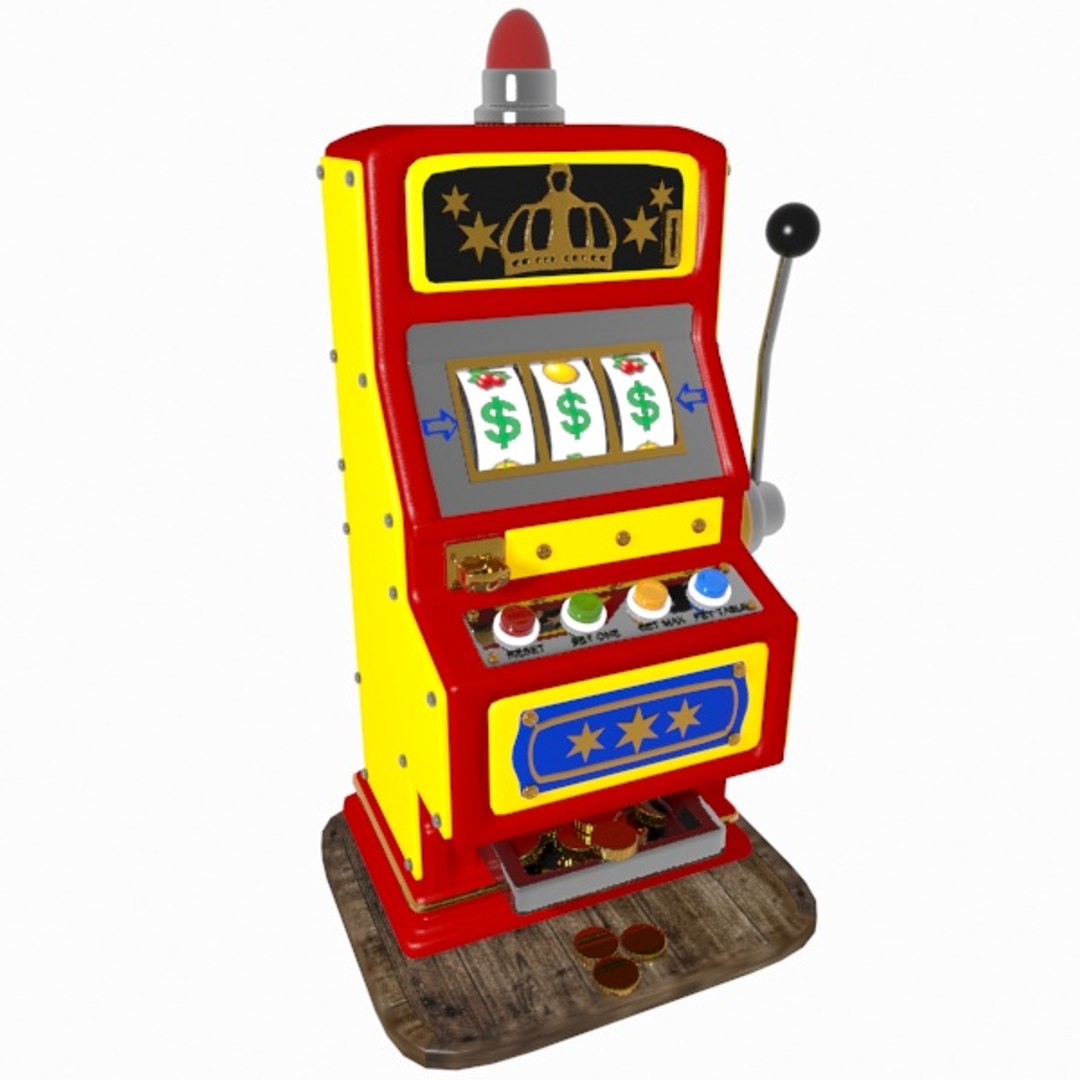 Cartoon Slot Machine 3d Model