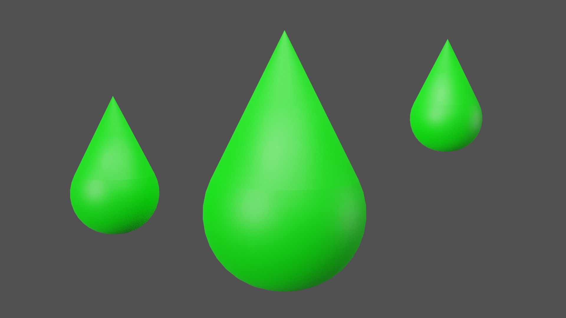 Green Drop 3D Model - TurboSquid 2038698