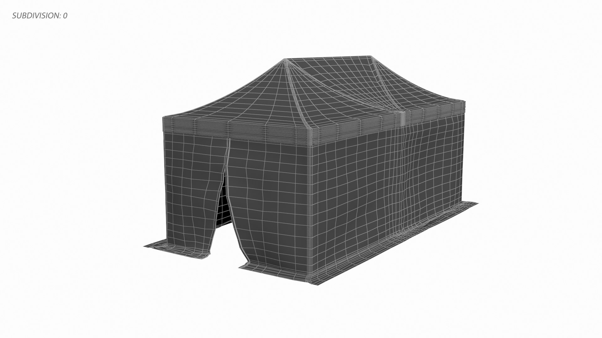 Canopy Tent Full Cover 3D Model - TurboSquid 1788273