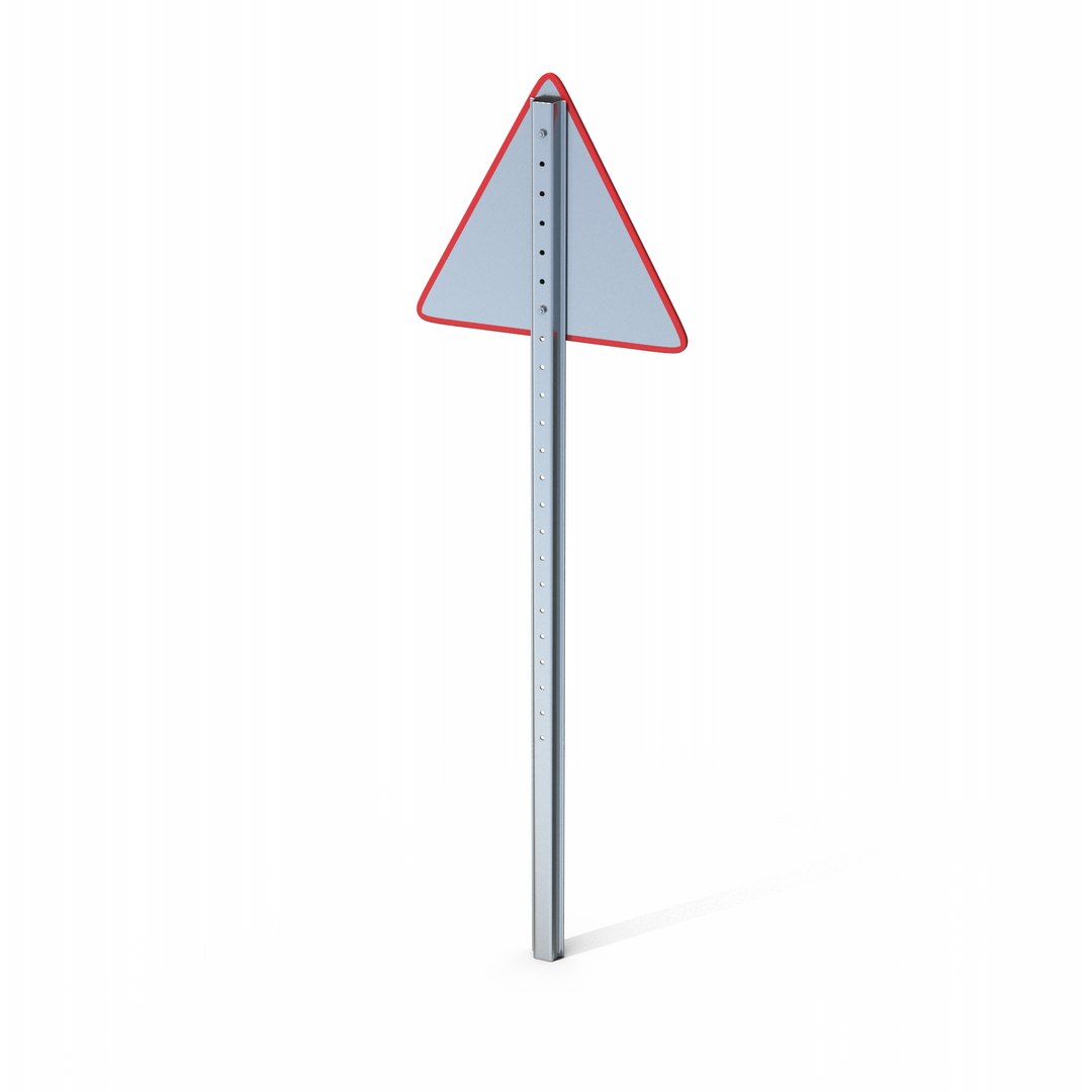 3D Cross Road Of Junction Sign Pole - TurboSquid 2097437