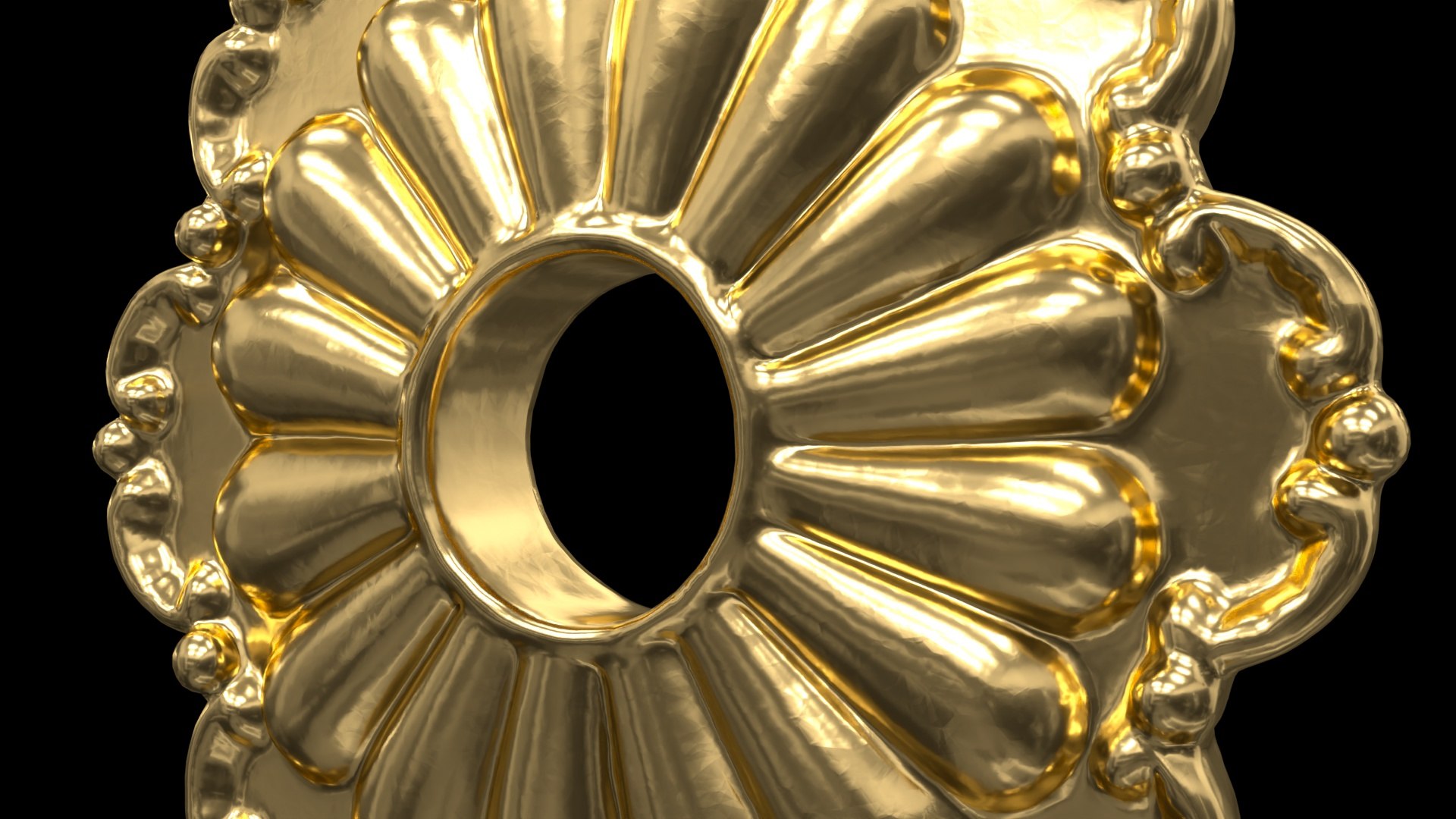 3D Model Ceiling Sockets Gypsum Plaster DR27 - TurboSquid 2014163