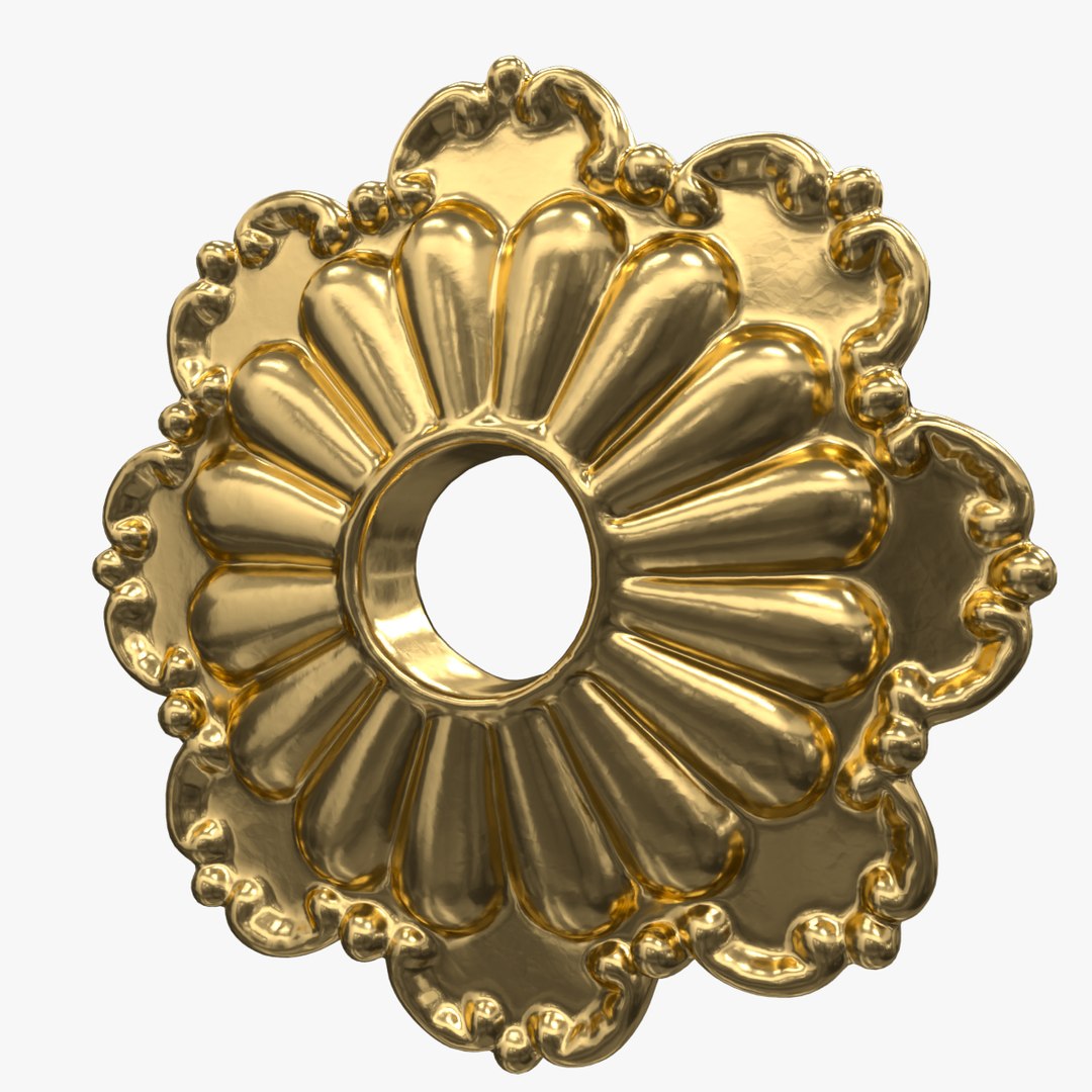 3D model Ceiling Sockets Gypsum Plaster DR27 - TurboSquid 2014163