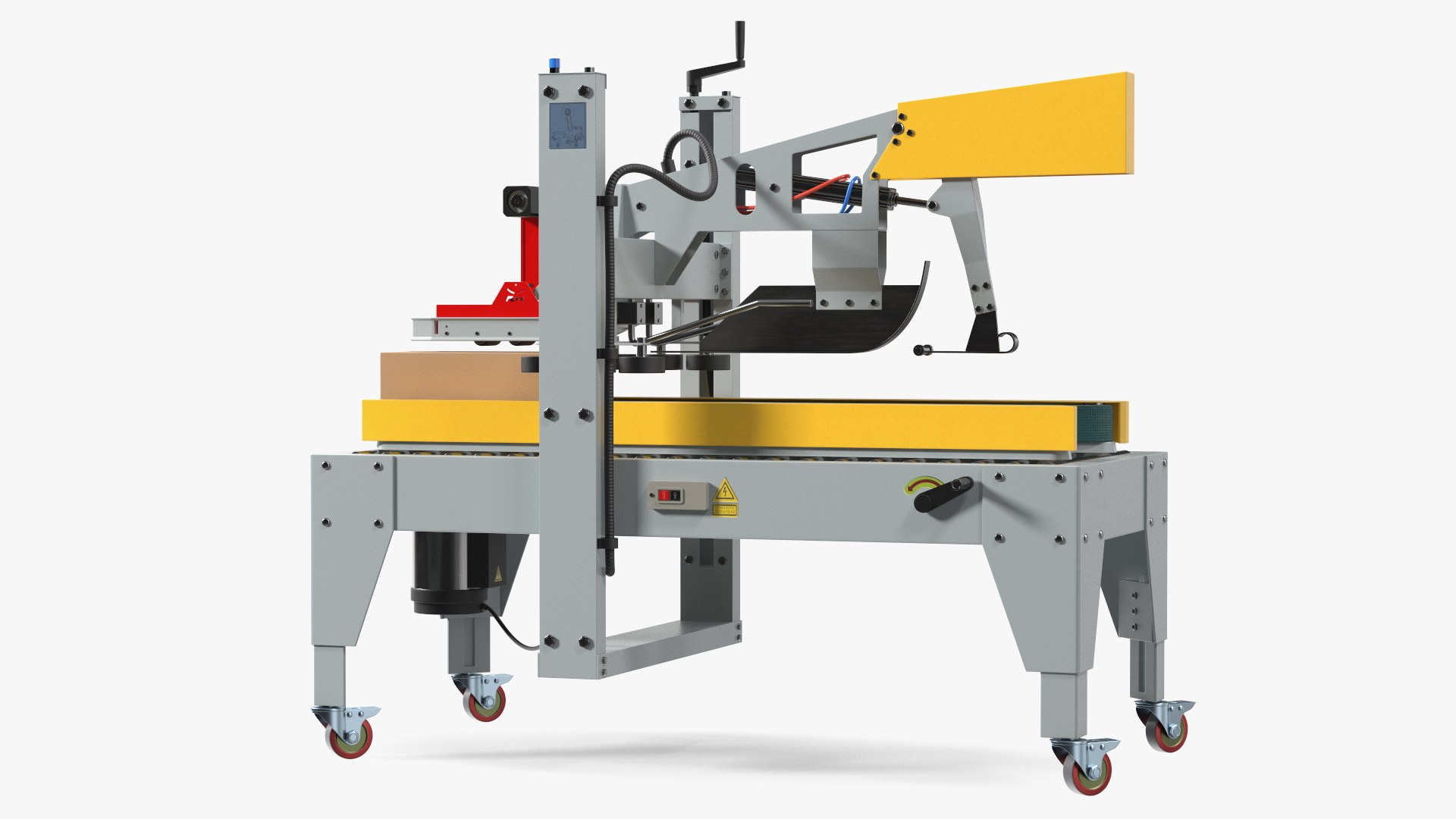 Auto Carton Packing Machine Yellow Rigged 3D Model - TurboSquid 2093471