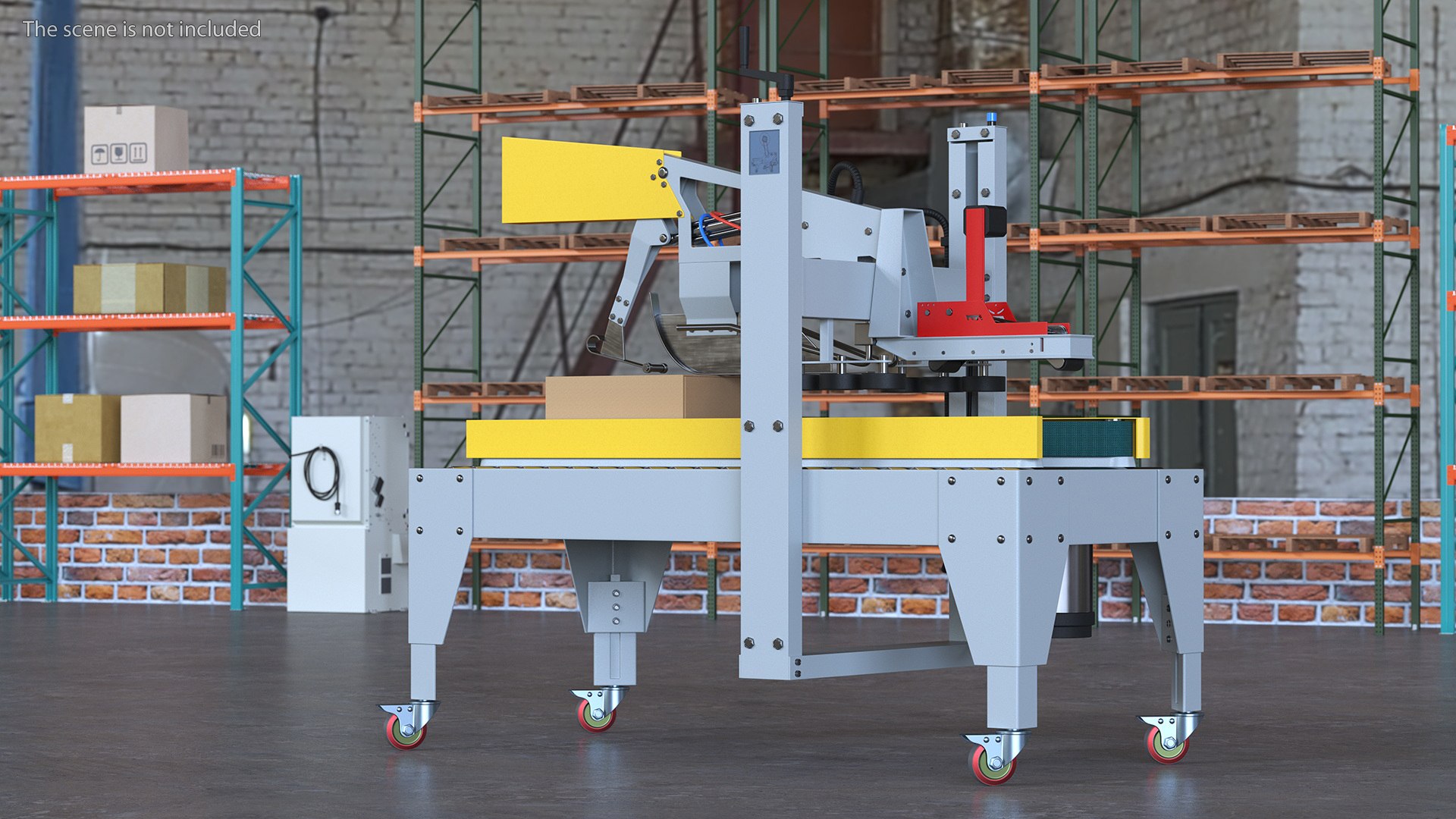 Auto Carton Packing Machine Yellow Rigged 3D Model - TurboSquid 2093471