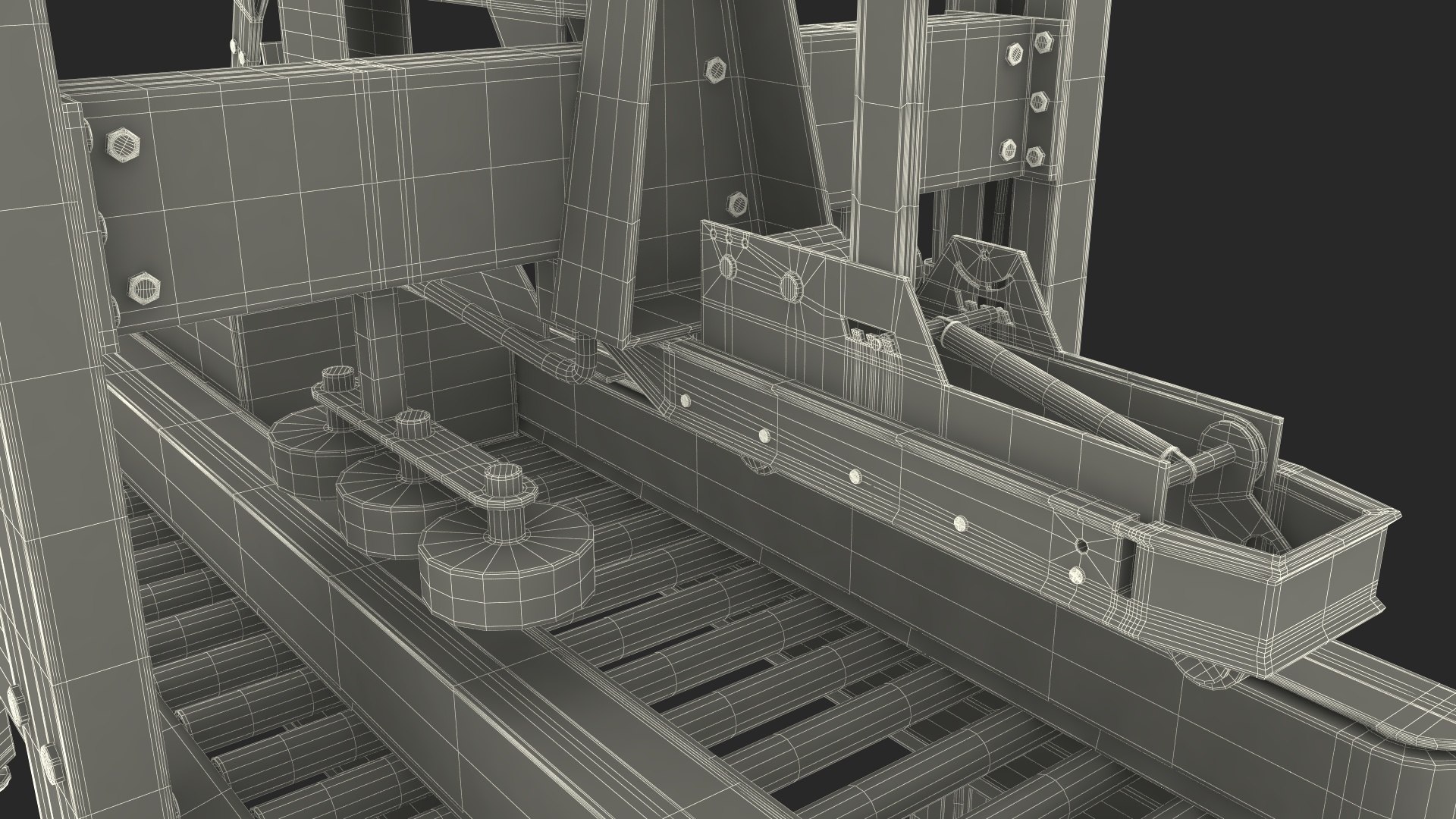 Auto Carton Packing Machine Yellow Rigged 3D model - TurboSquid 2093471