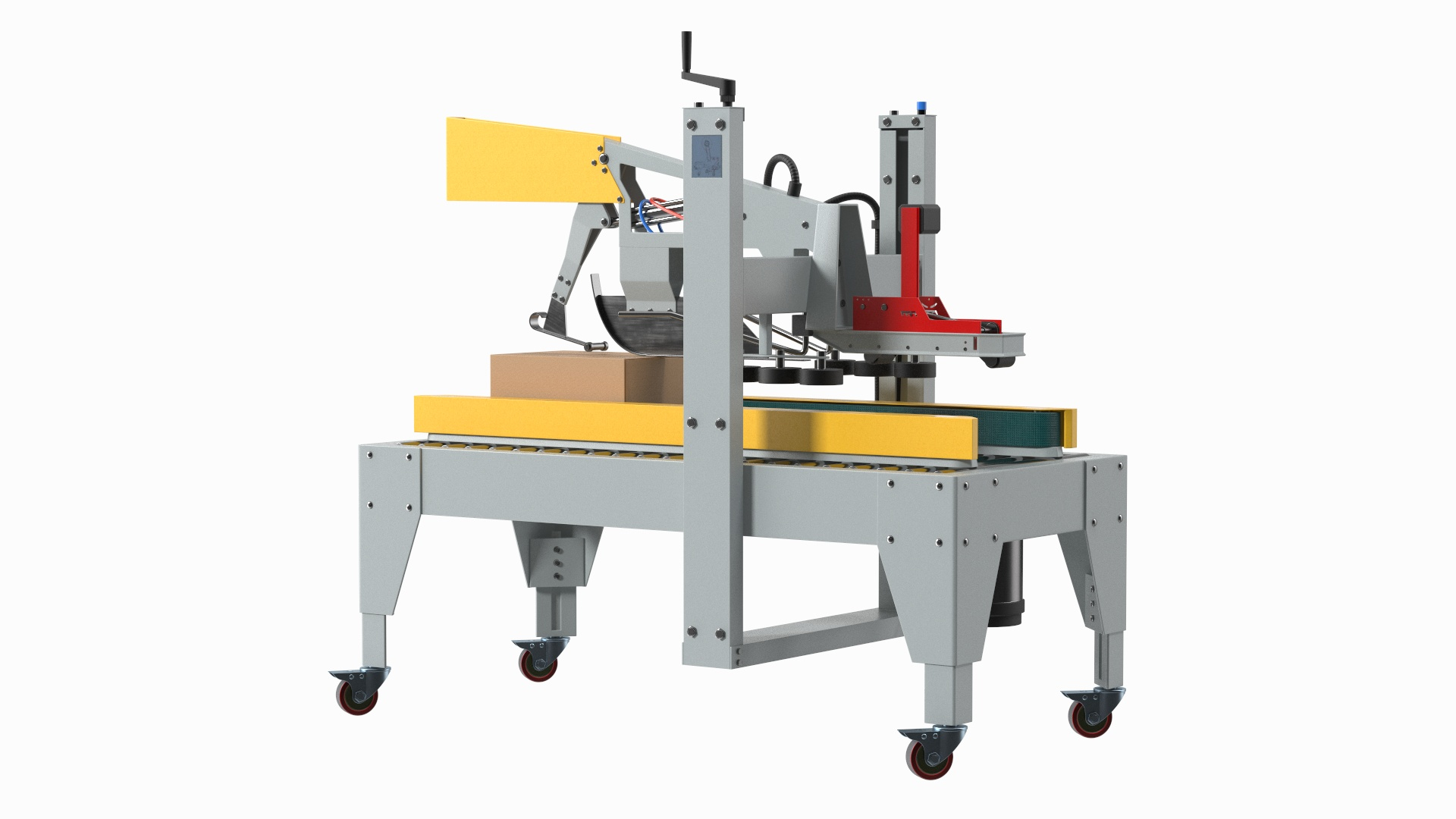 Auto Carton Packing Machine Yellow Rigged 3D Model - TurboSquid 2093471