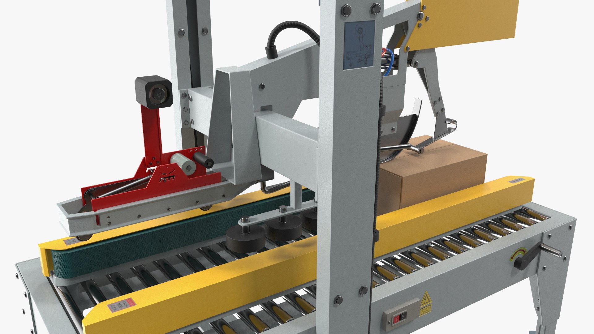 Auto Carton Packing Machine Yellow Rigged 3D Model - TurboSquid 2093471