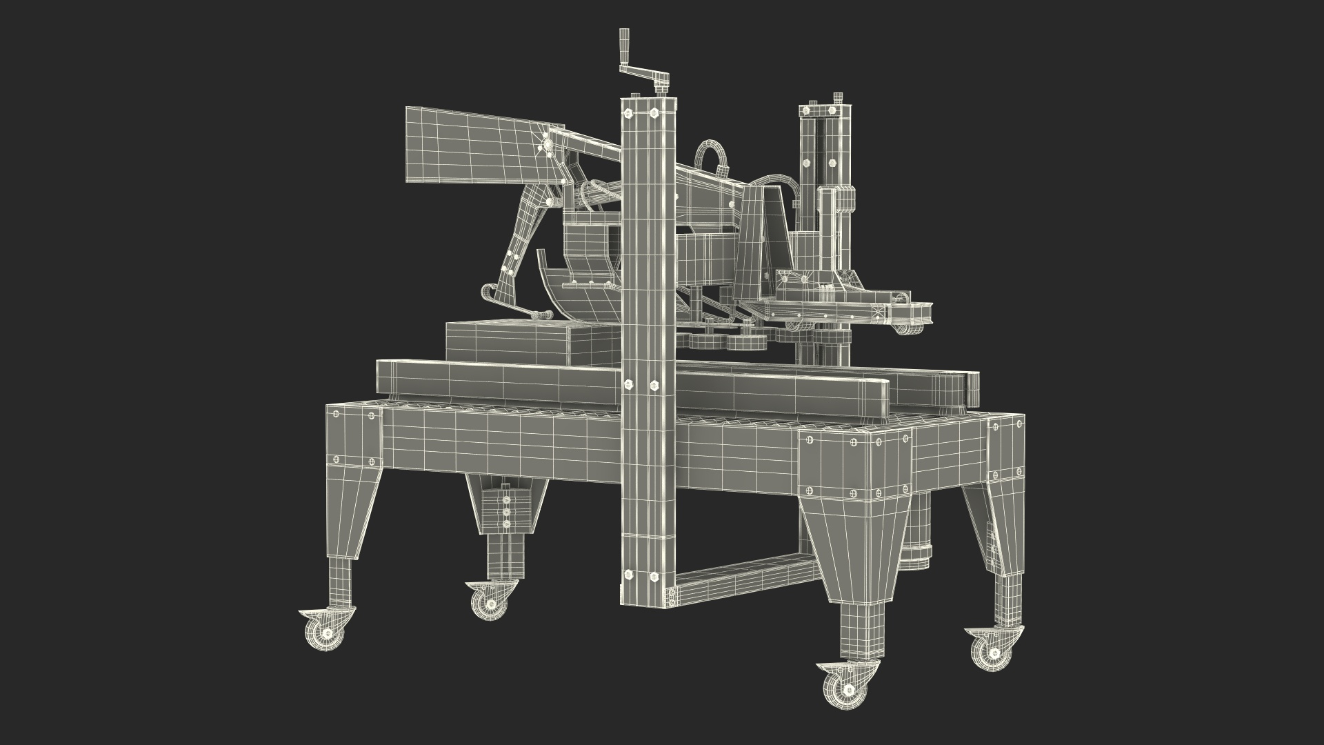 Auto Carton Packing Machine Yellow Rigged 3D Model - TurboSquid 2093471