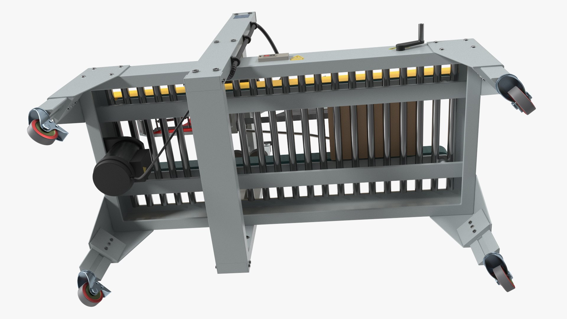 Auto Carton Packing Machine Yellow Rigged 3D Model - TurboSquid 2093471