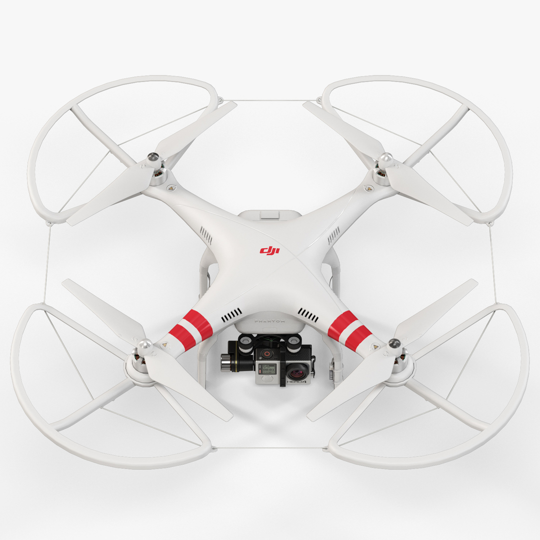 dji phantom 2 quadcopter 3d max