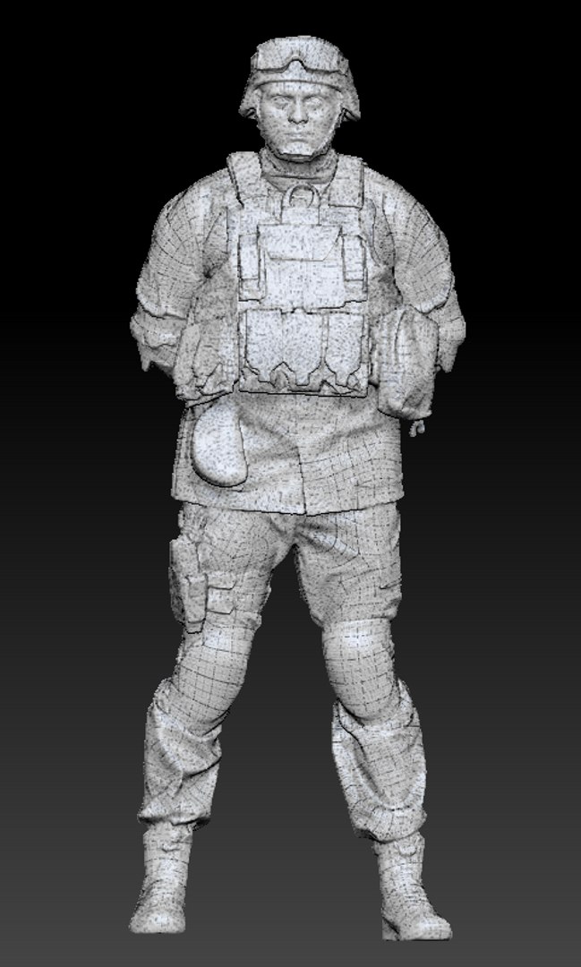 Equipped Soldier Military Uniform 3D Model - TurboSquid 1547412