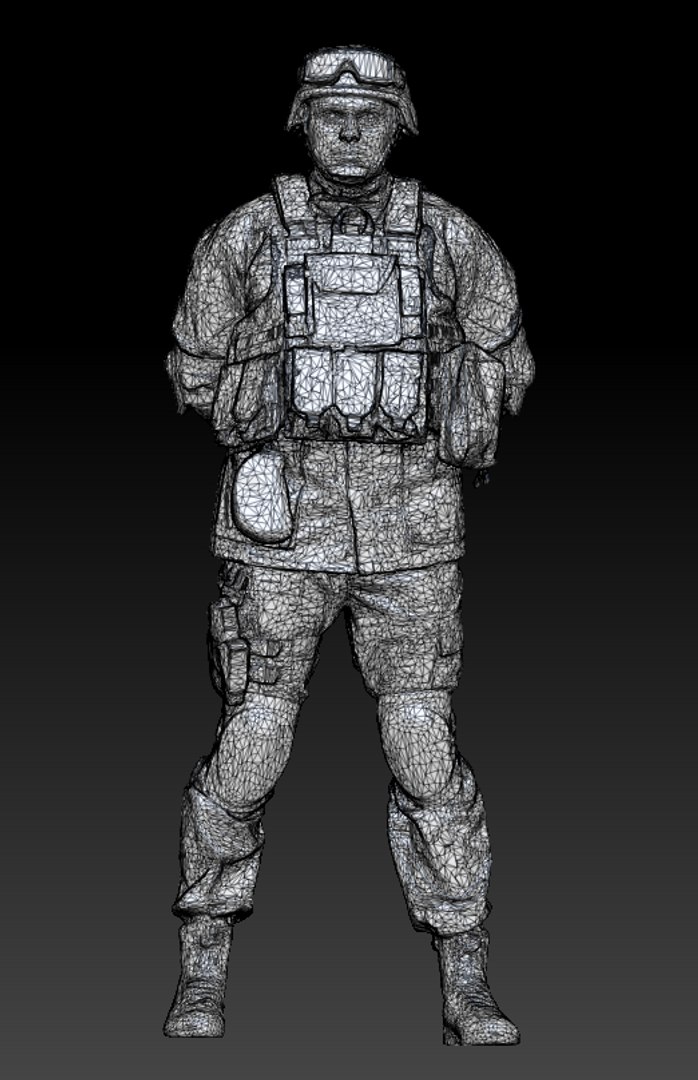 Equipped Soldier Military Uniform 3D Model - TurboSquid 1547412