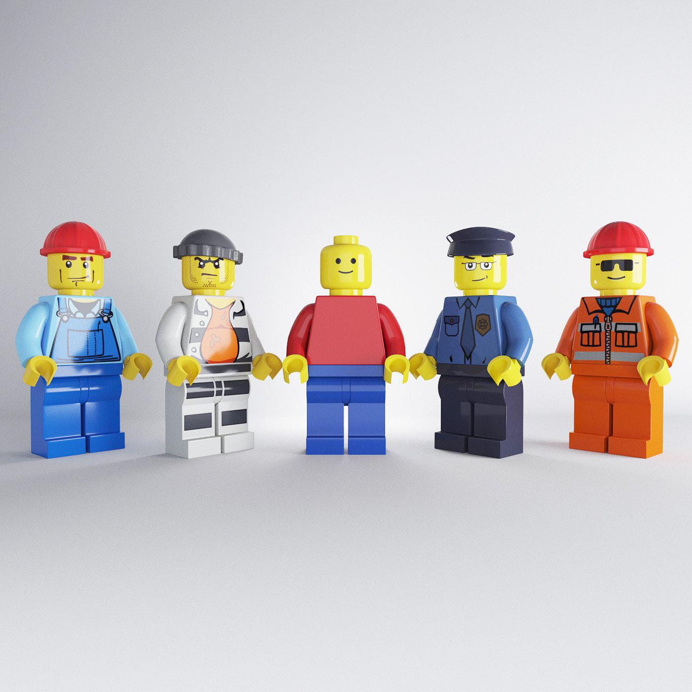 set lego characters 3d max