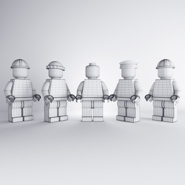 set lego characters 3d max
