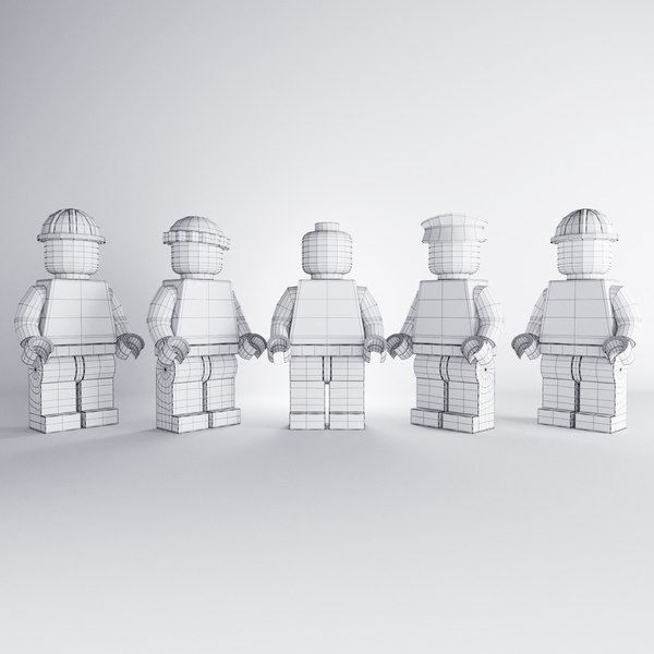 set lego characters 3d max