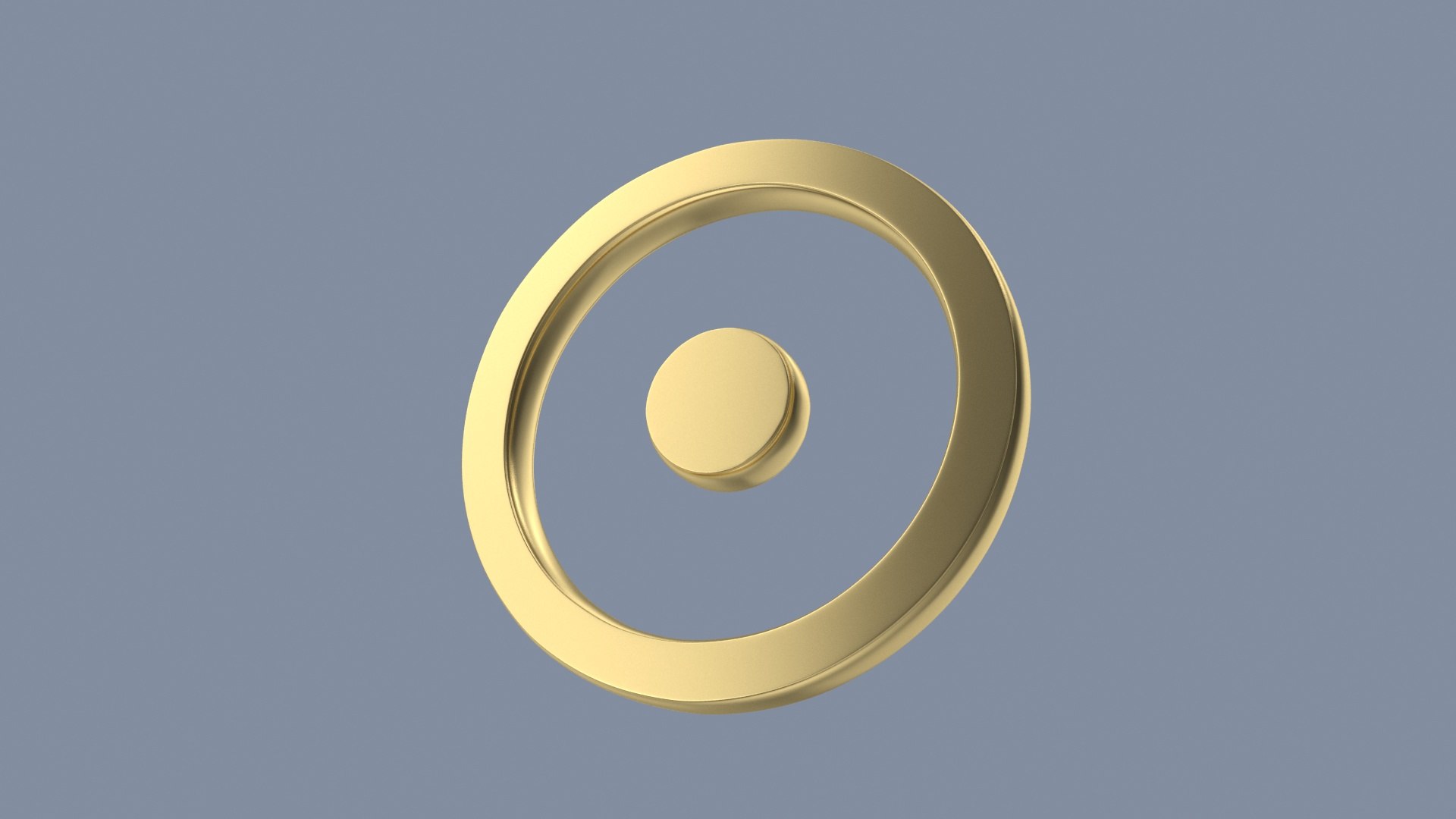 3D Sun Astrological Symbol Gold Model - TurboSquid 2060773