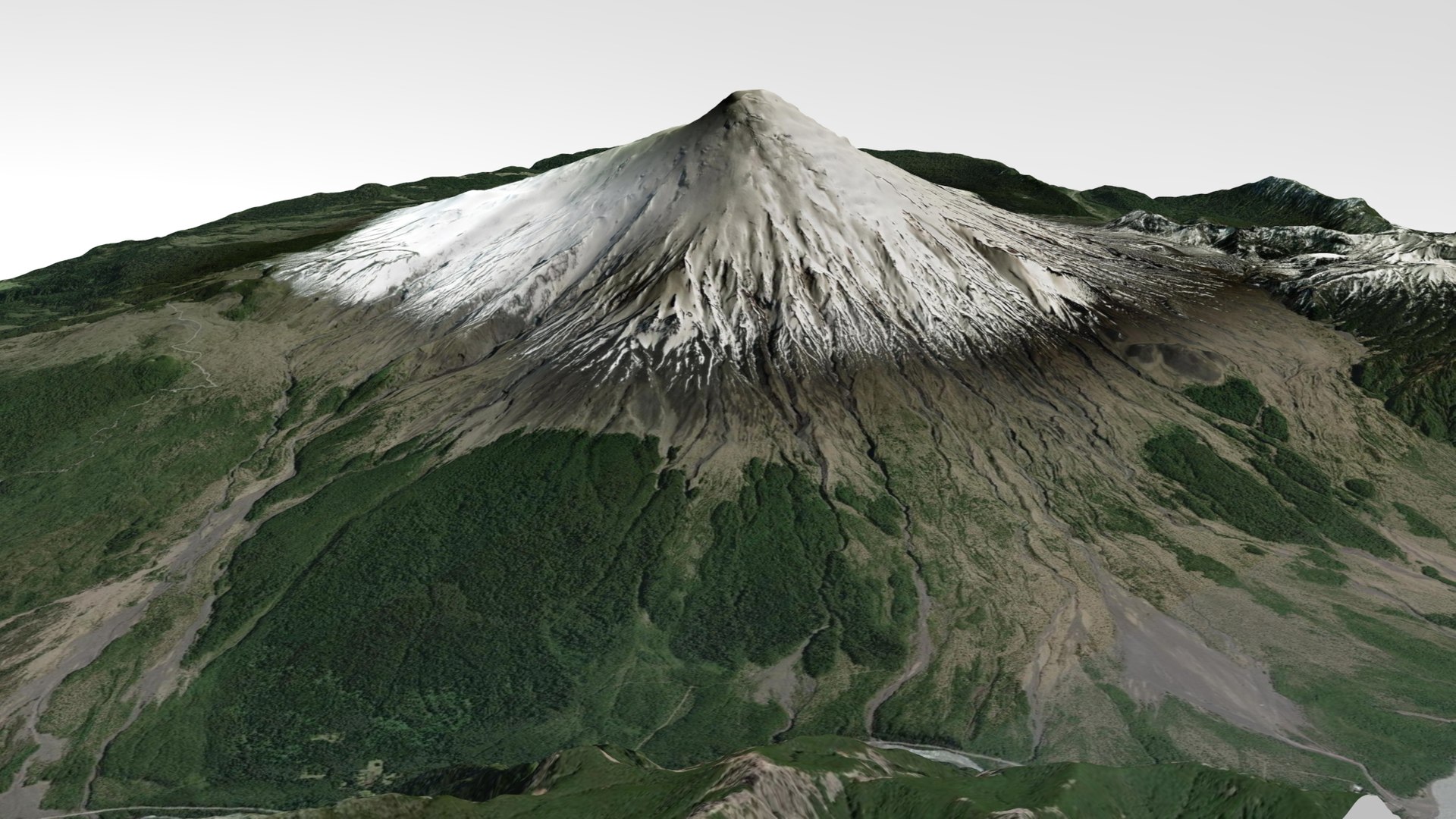 Mountain Landscape Volcano Osorno Andes Mountains In Chile 3D Model - TurboSquid 2251991