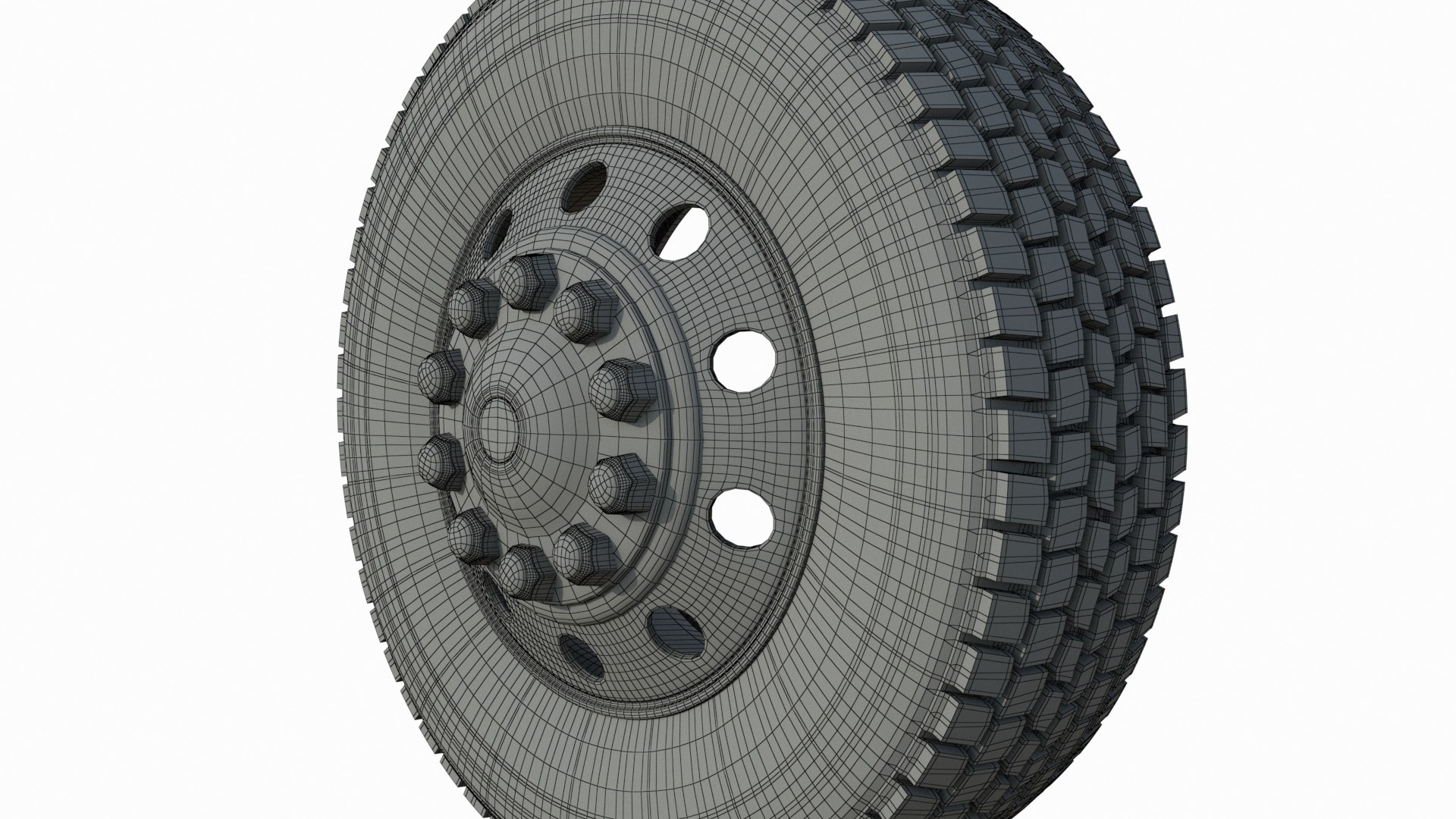 3D Truck Wheel 03 Model - TurboSquid 2339673