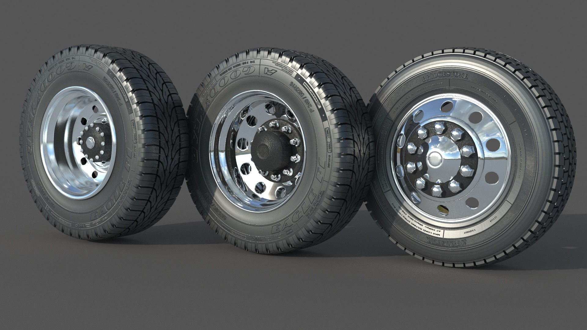 3D Truck Wheel 03 Model - TurboSquid 2339673