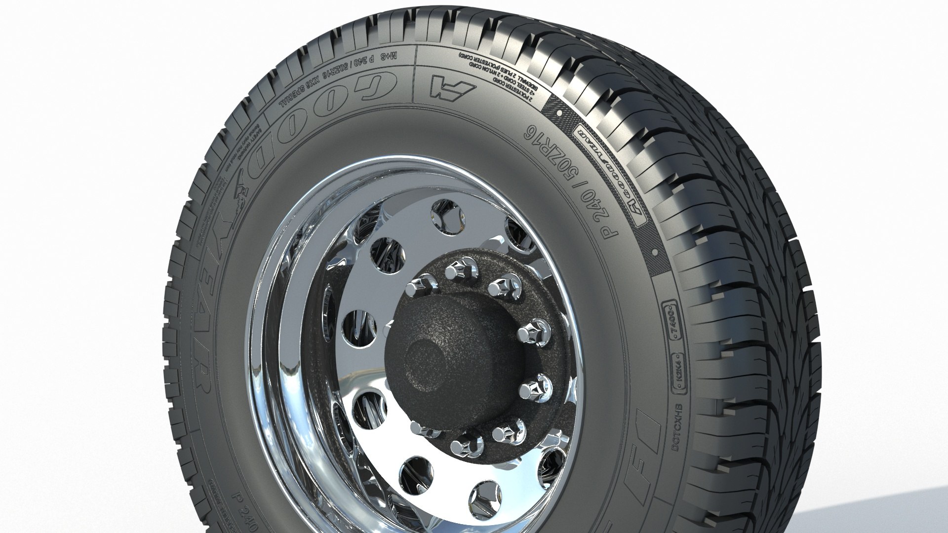 3D Truck Wheel 03 Model - TurboSquid 2339673
