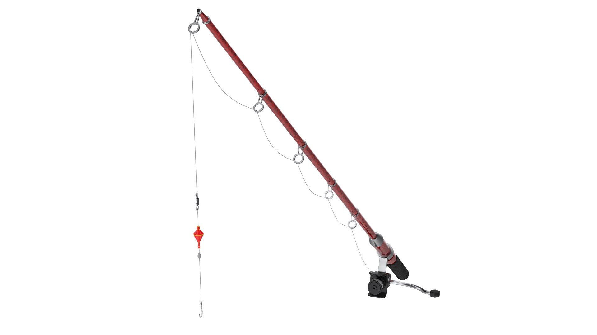 Fishing Rod And Hook 3D - TurboSquid 2282390