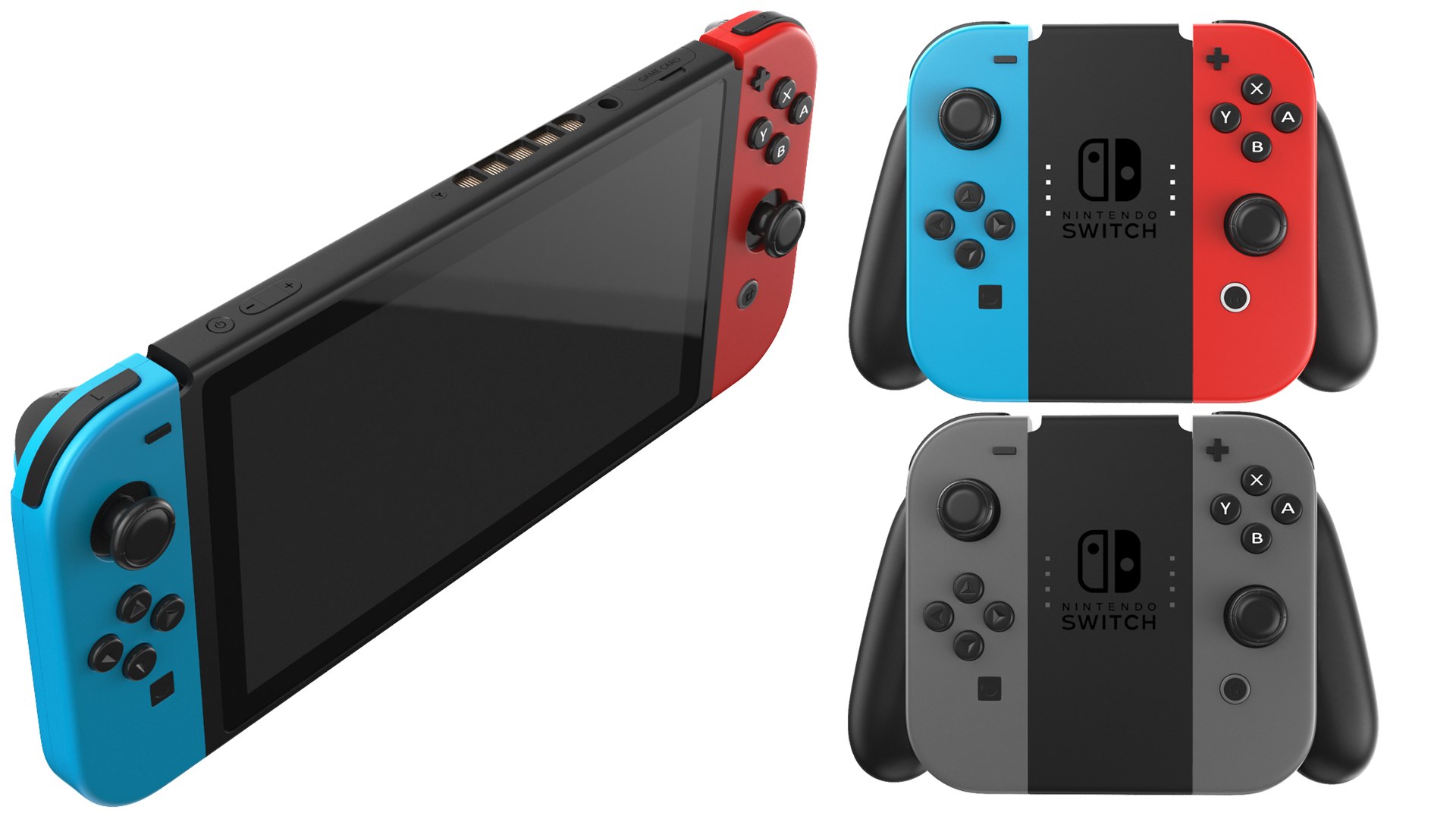 3D model Detailed Nintendo Switch With Controller - TurboSquid 2168475