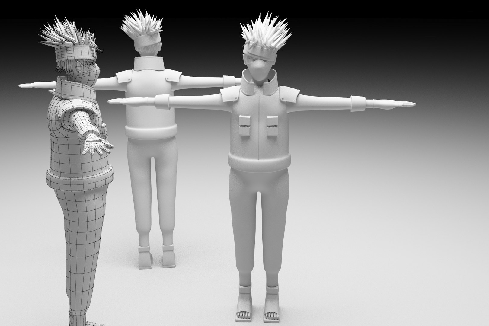 Kakashi Hatake 3d Max