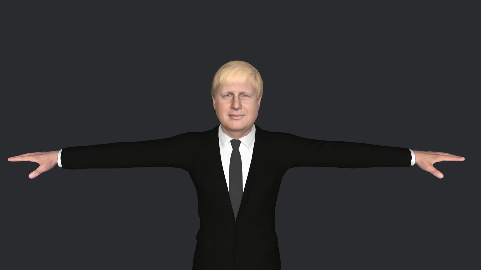 Boris Johnson Hyper Realistic Full Body Fully Rigged 3D Character 3D ...