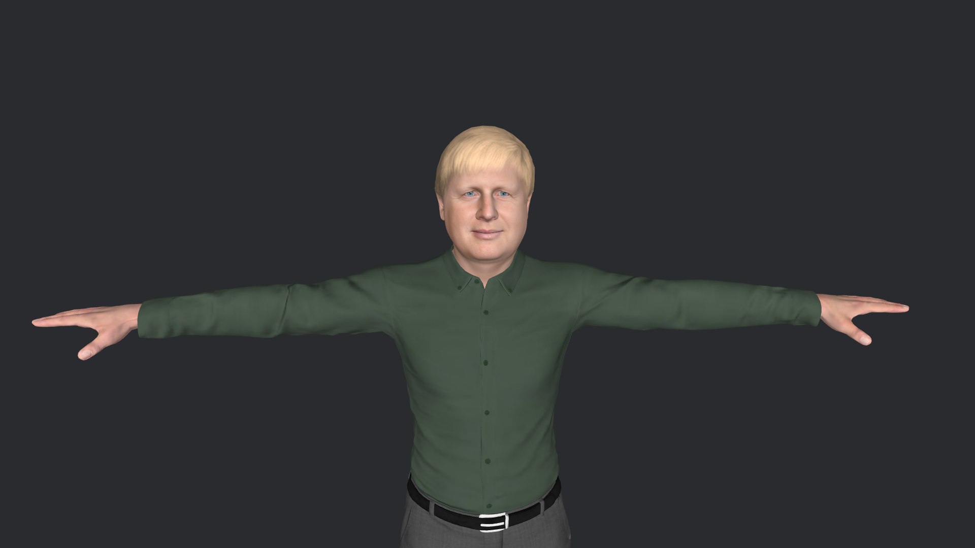 Boris Johnson Hyper Realistic Full Body Fully Rigged 3D Character 3D ...